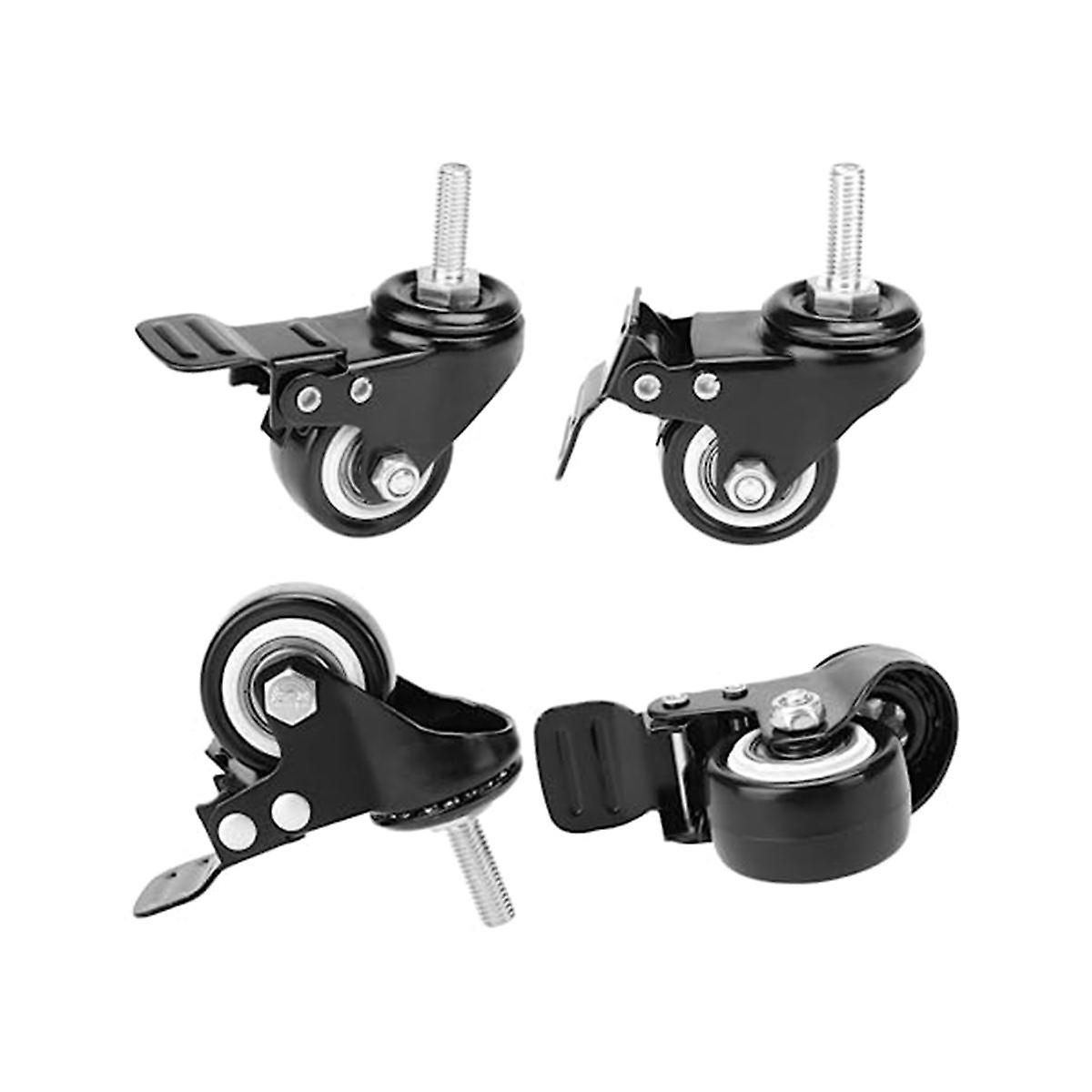 Casters Wheels, Casters Set of 4 Heavy Duty - Threaded Stem Mount (5 ...