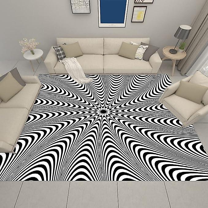 Large 3d Optical Illusion Rug Colorful Vortex Trippy Realistic Area ...