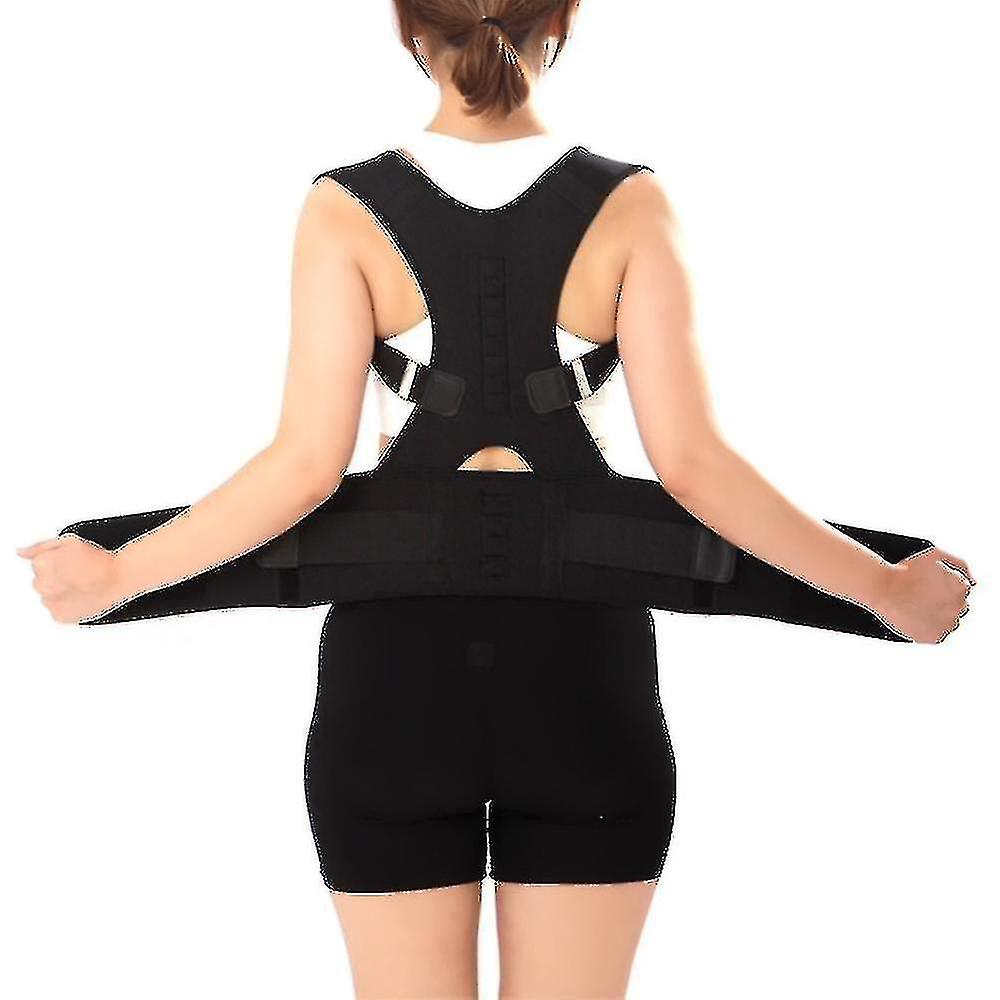 Back Support Brace Posture Corrector Strap Waist Spine Brace Posture ...