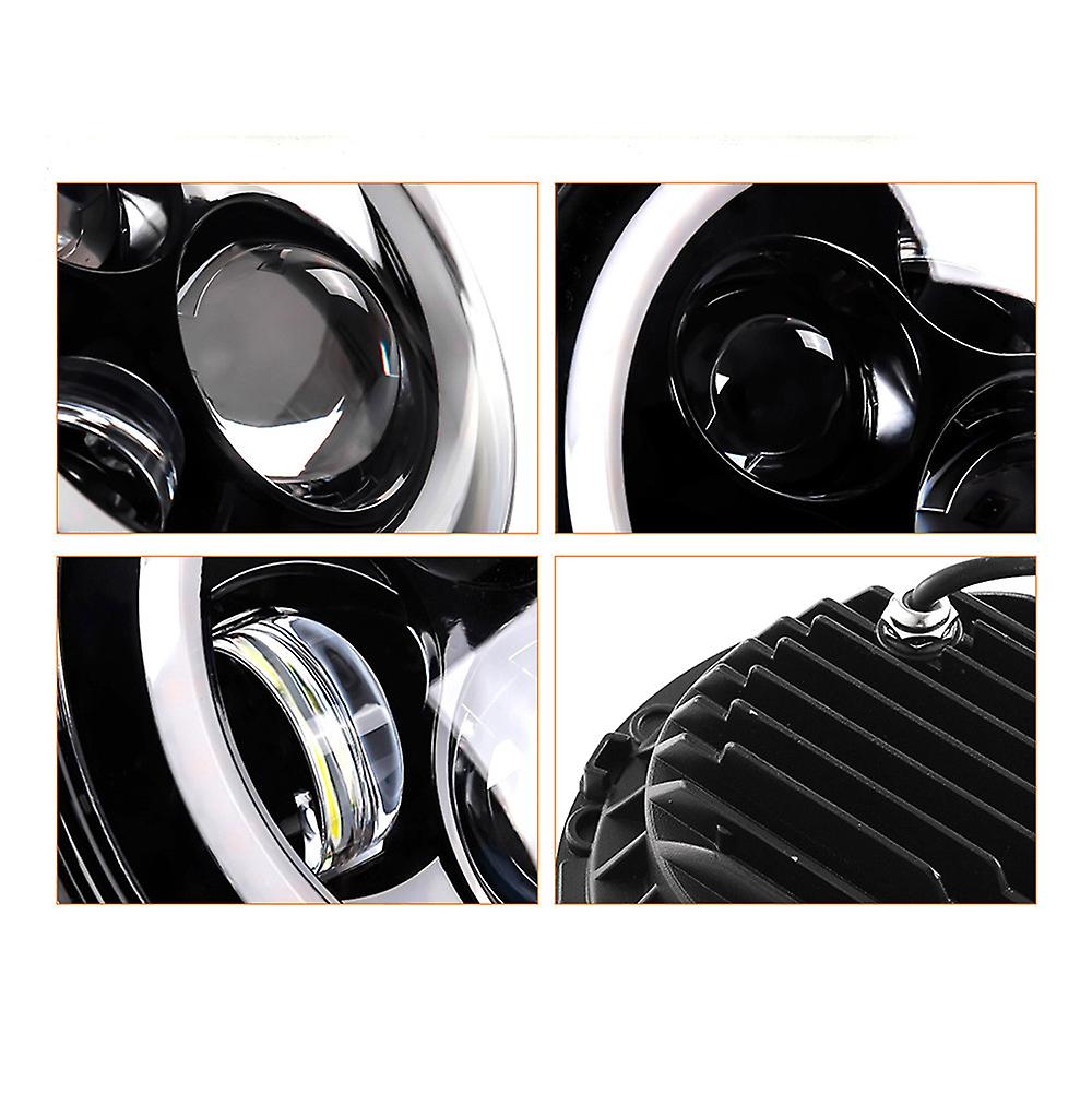 Car Led Headlight Off Road Car Led Lamp H4 7inch H4 Led Headlight Angel ...