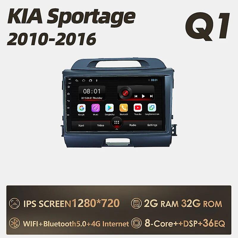 Android 13 For Kia Sportage 3 2010 2011 2012 2013 2014 2015 2016 Stereo Bt Car Multimedia Player ...