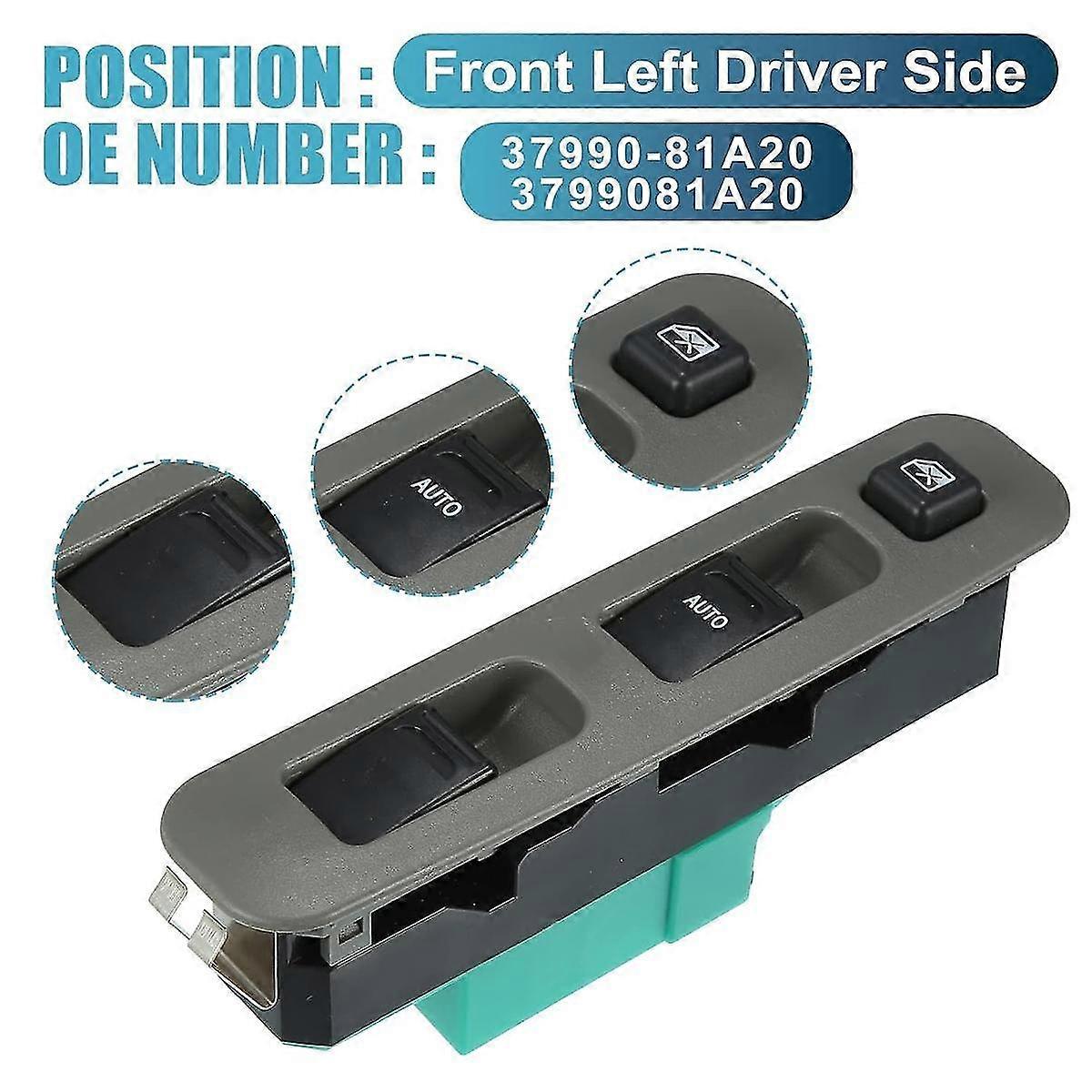 Car Front Left Driver Side Master Power Window Control Switch For ...