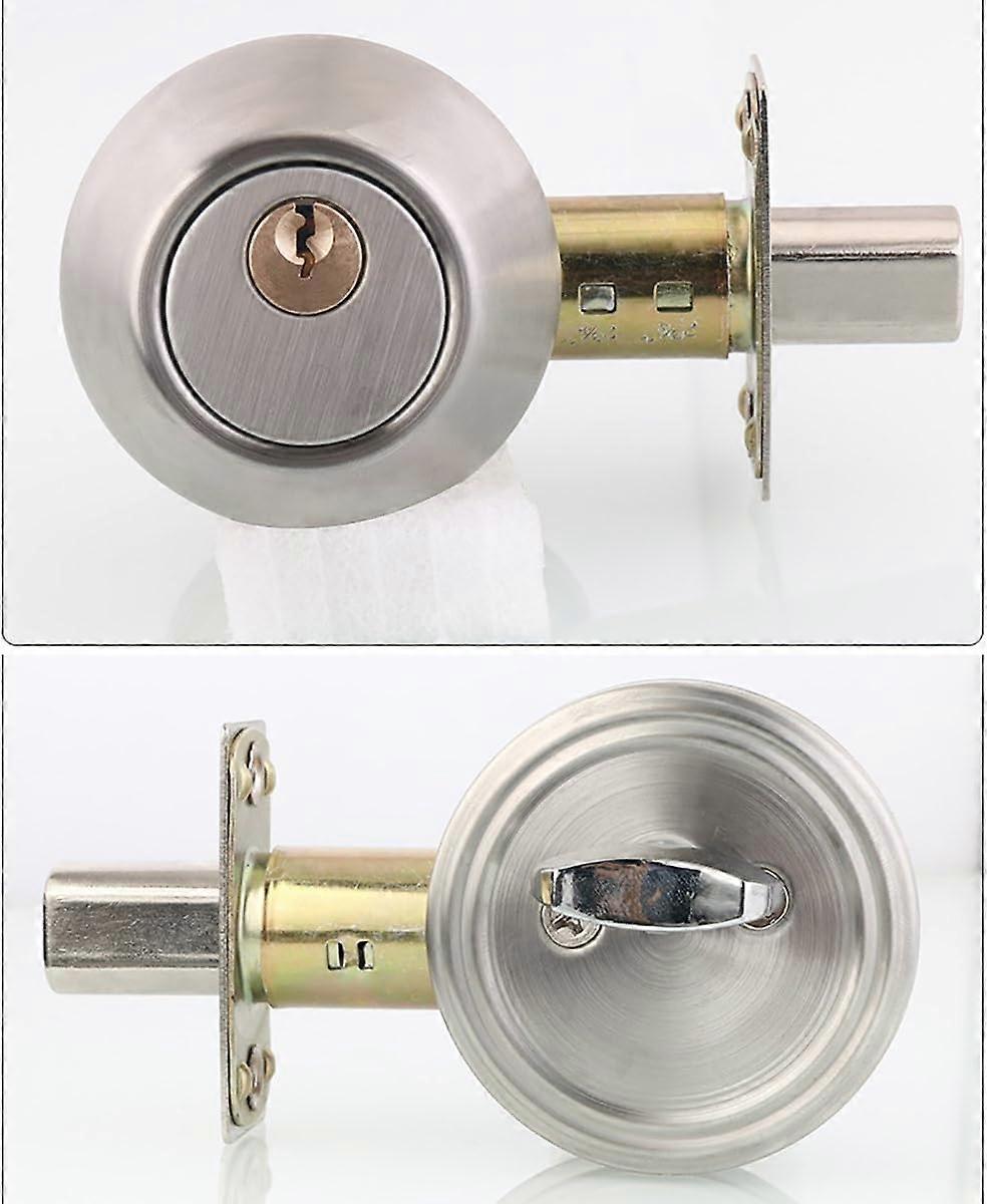 mortice lock 2-flush tubular bolt, brass + stainless steel, three keys ...