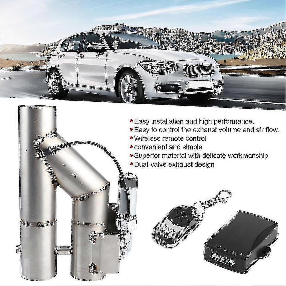 Electric Y Pipe Exhaust Control Cut Out Dual Valve Wireless Remote ...
