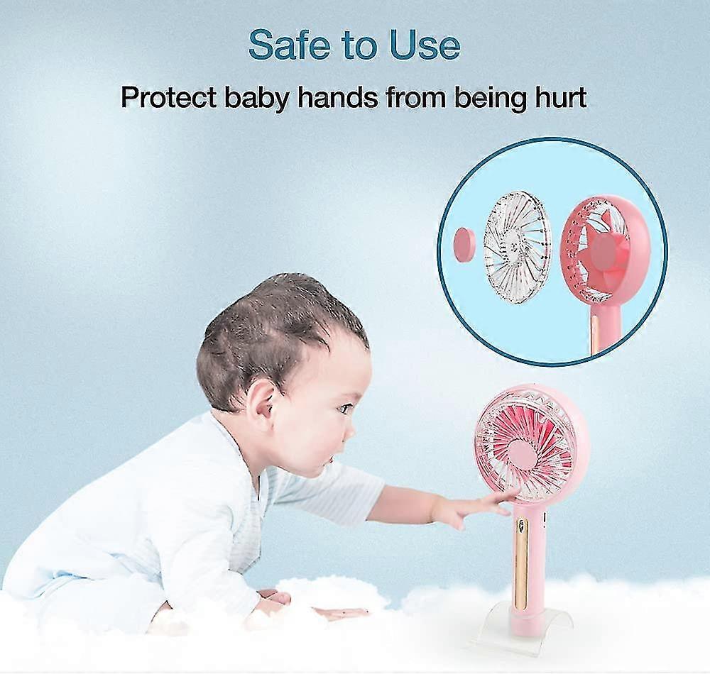 2024 Handheld Fan, Mini Fan With Cell Phone Holder, Battery Operated 4 ...