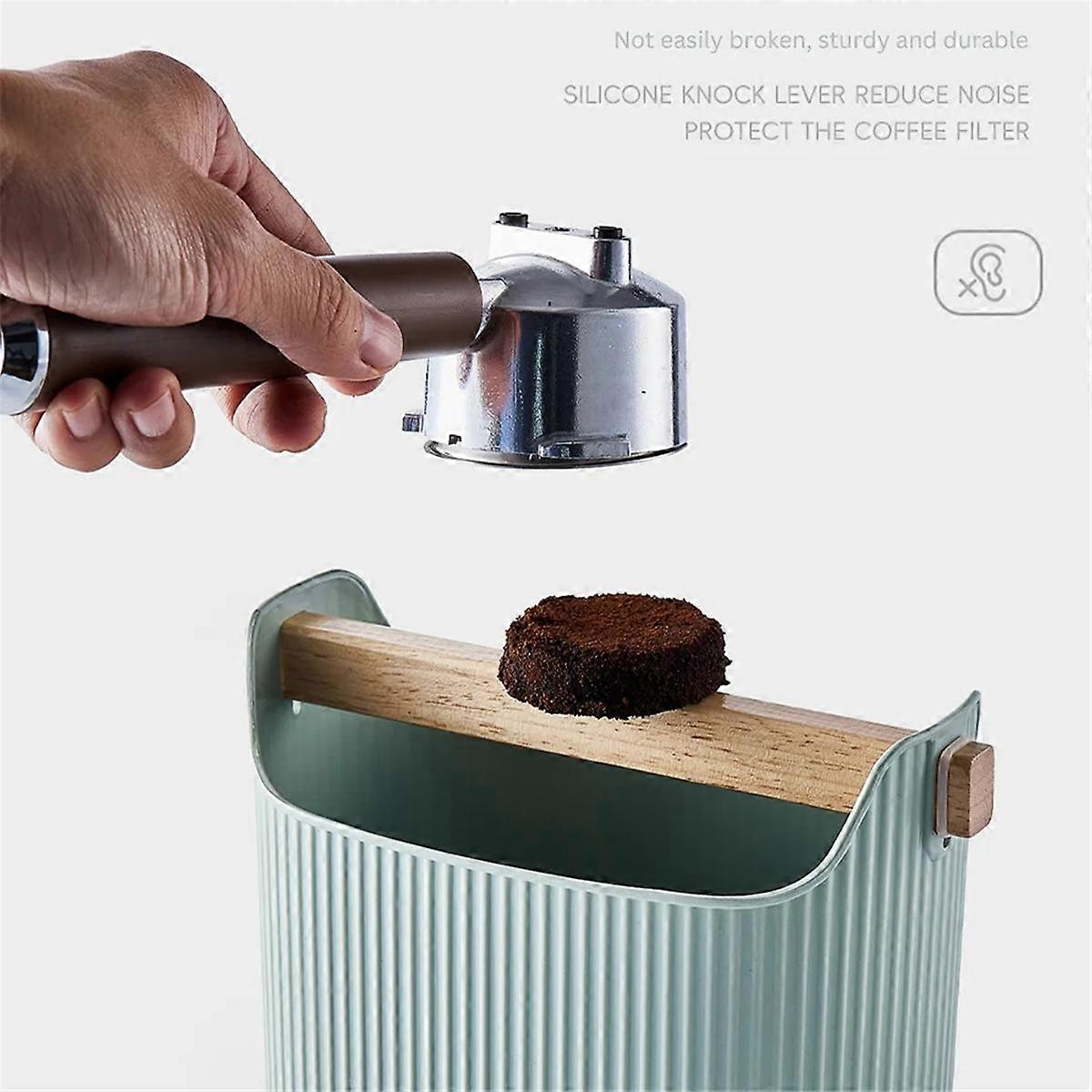 Coffee Knock Box Large Capacity Espresso Grounds Container Powder ...