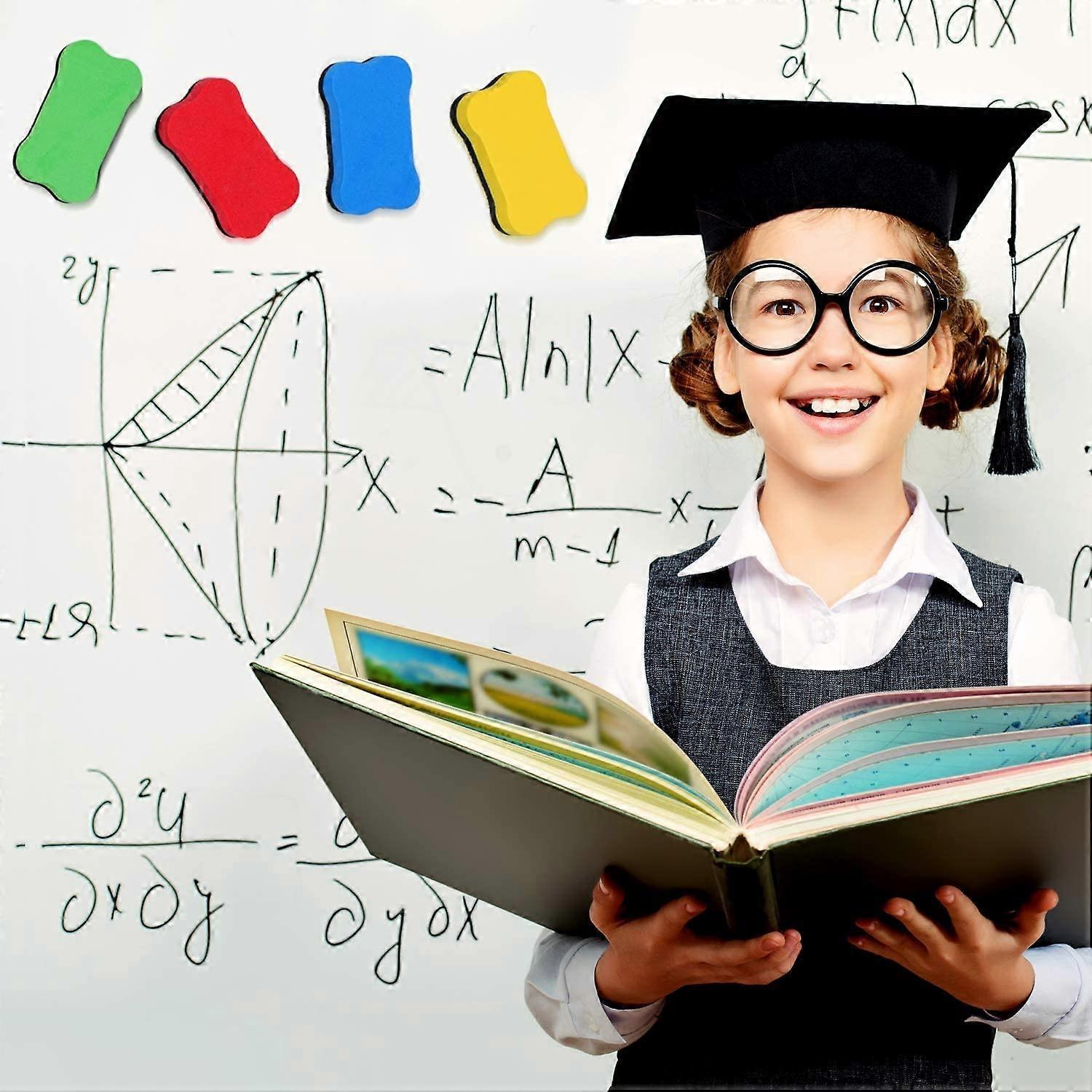 48 Pieces Magnetic Whiteboard Eraser Office Erasers Bone-shaped Dry Erasers Fit for School, Home ...