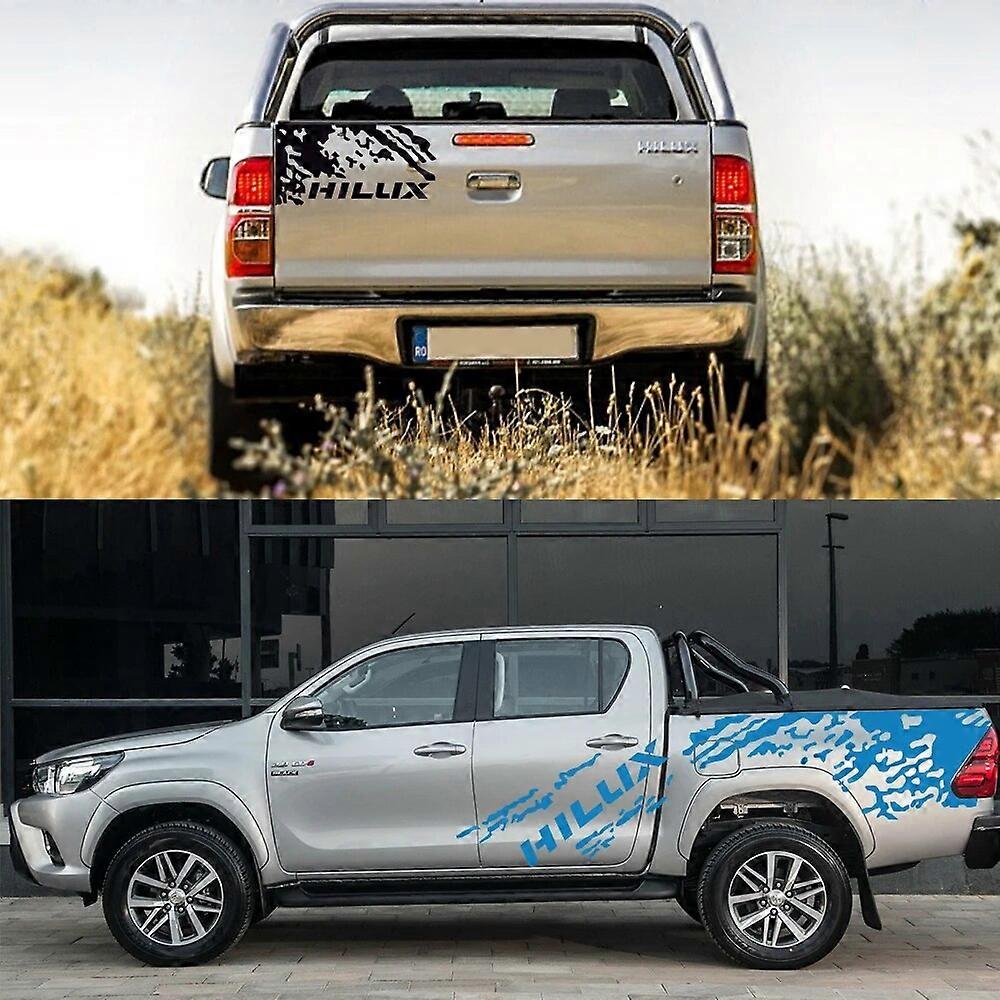 Car Stickers Pickup Body Side Stripe Decals For Toyota Hilux Revo Vigo ...