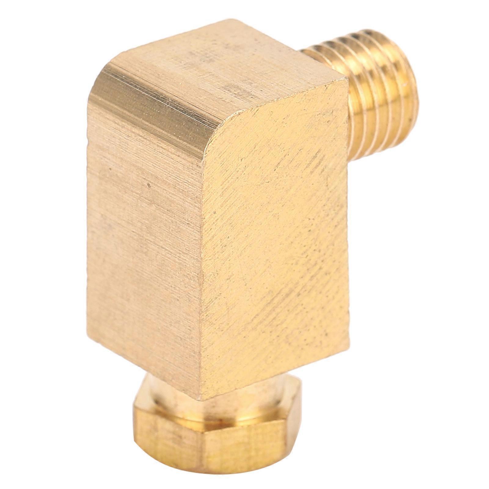 Brass 90 Degree Elbow Compression Tube Pipe Fitting Connector Adapter for Oil Lubrication ...