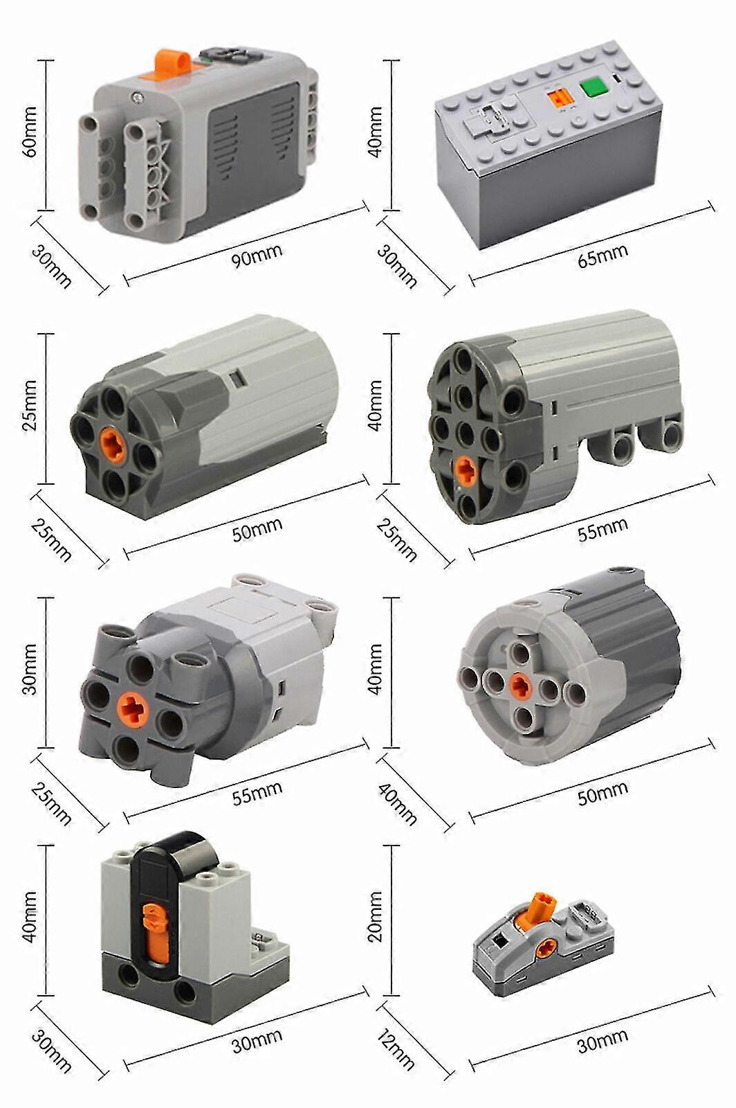 Technical Moc Parts Servo Motor Battery Box Ir Infrared Remote Control ...