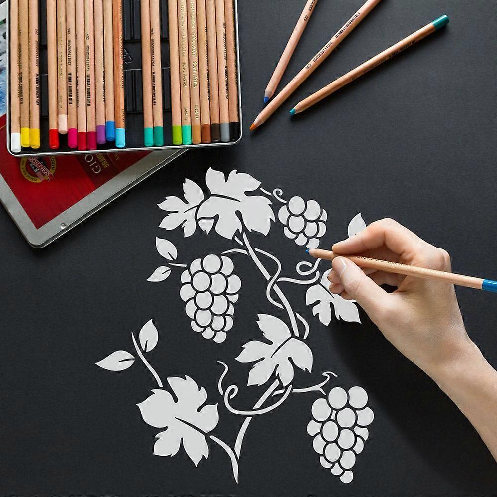 1pc Grapevine Stencil 30x30cm Small Grape Wall Stencil Template Classic ...