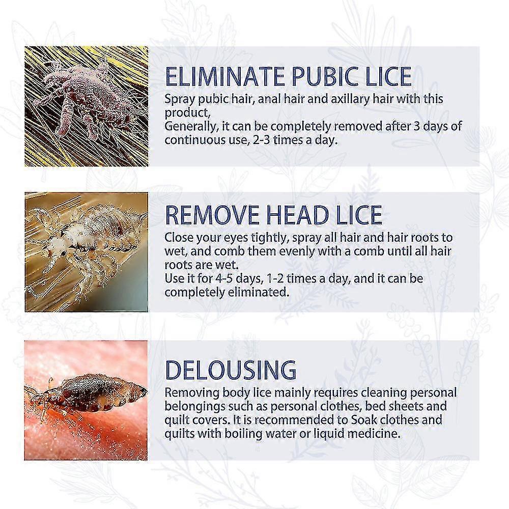 1-3pcs Head Lice Removal Spray Anti-itch Anti-pruritus Antibacterial ...