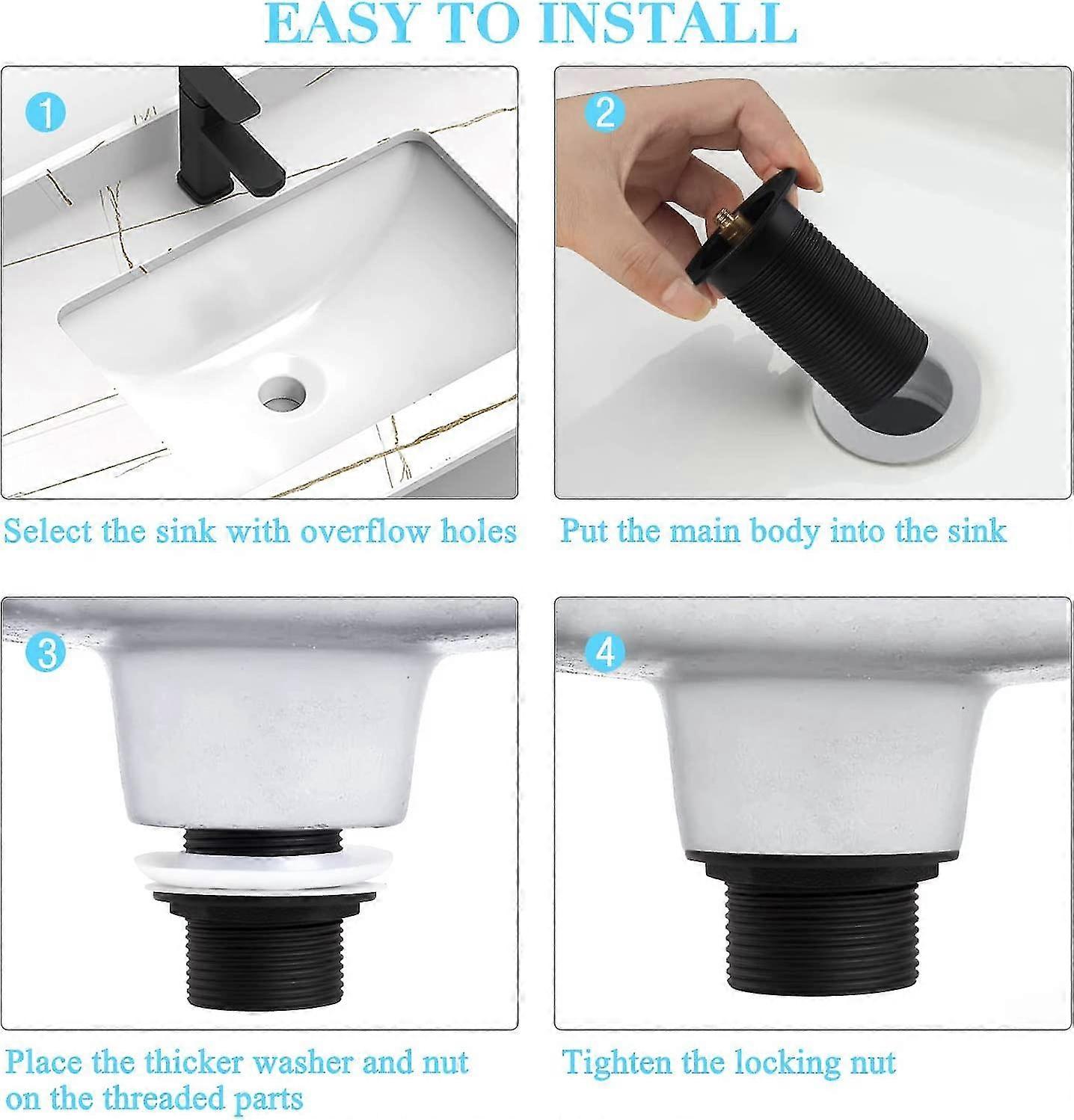 Basin Waste Unslotted, Bathroom Sink Waste Black Unslotted,basin Sink ...