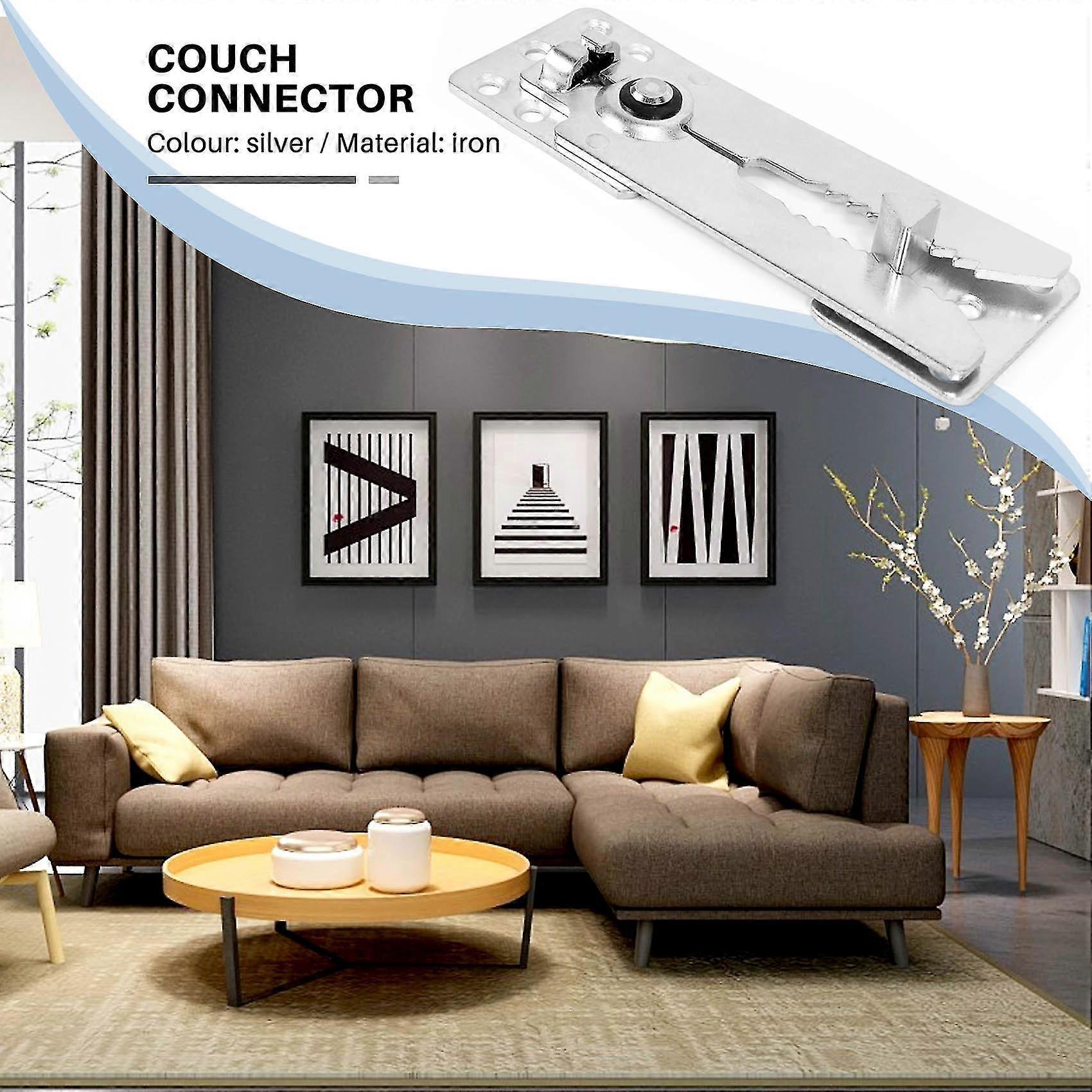 2 Packs Of Sectional Sofa Connector, Metal Sectional Sofa Furniture ...