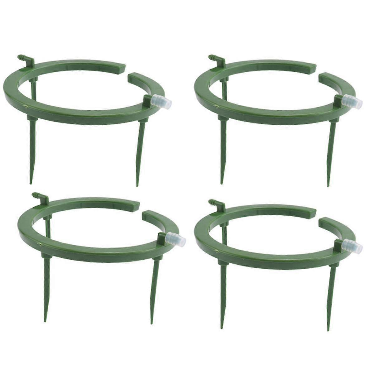 4 Set Water Ring 5In W 3 Leg Support Drip Emitter Drip Ring with Built in 1/8 in Barbed Inlet ...