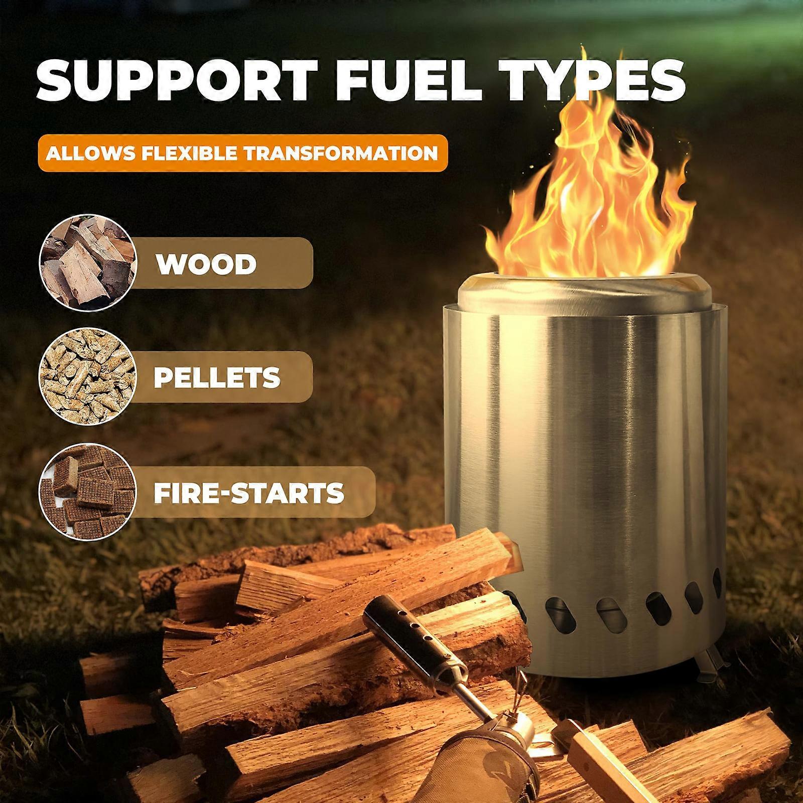 Stainless Steel Outdoor Wood Stove,Indoor Courtyard Portable Stove ...