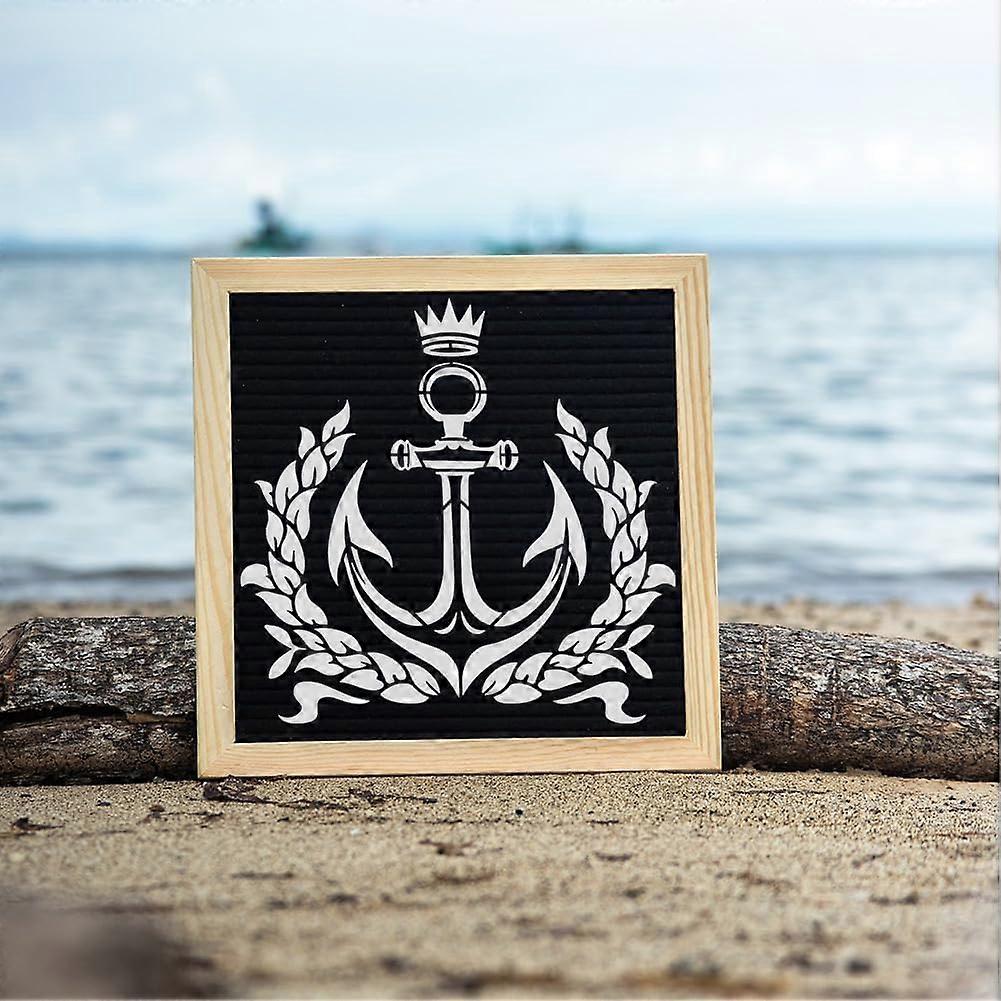 Anchor and Helm Painting Large Stencil 11.8x11.8" PET Ancient Anchor ...