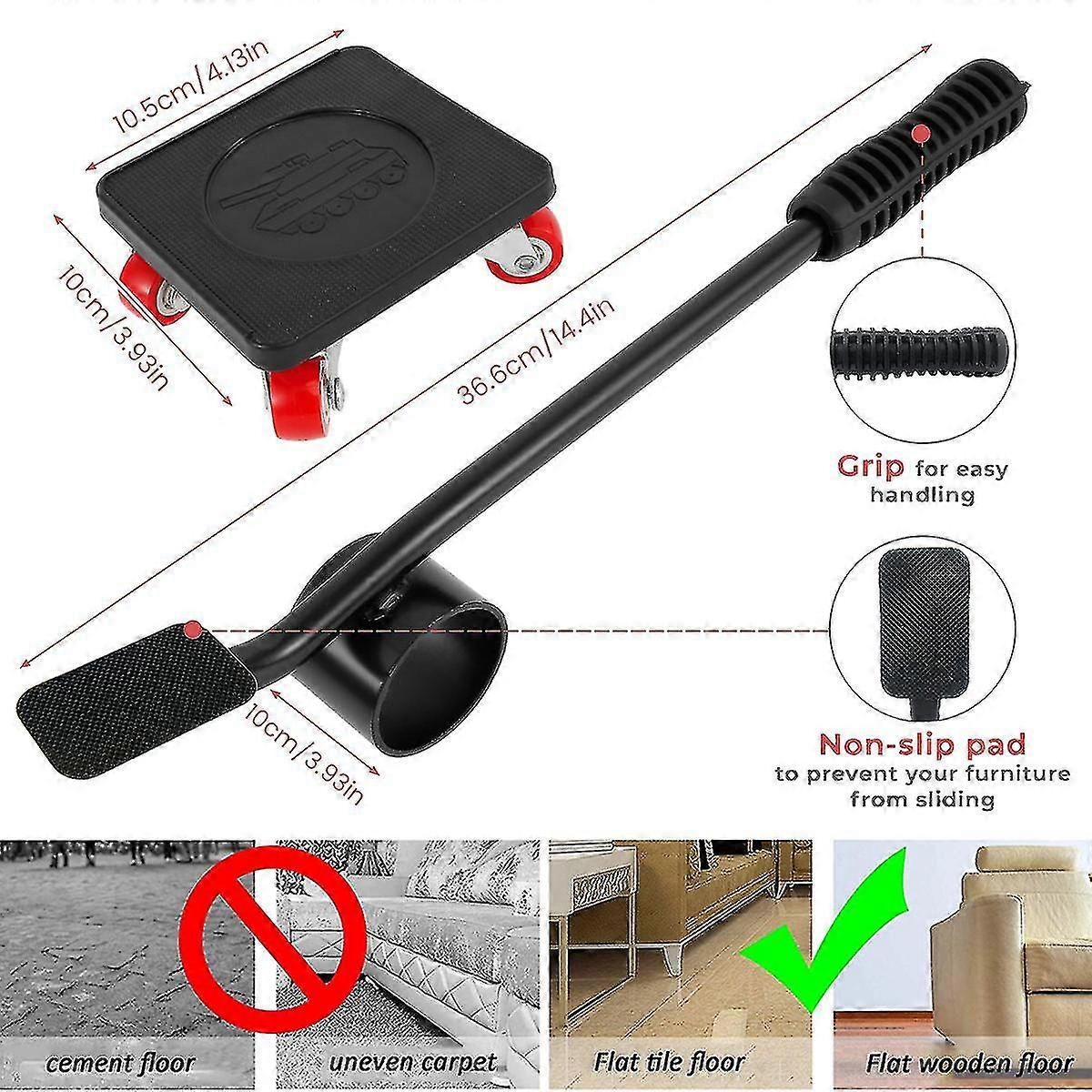 Furniture Mover Set Heavy Duty Furniture Lifter Transport Tool ...