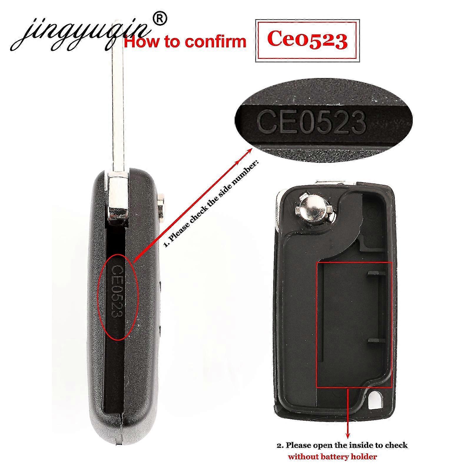 Ce0523 2/3 Button Remote Car Key For Citroen C2 C3 C4 C5 433mhz Id46 ...