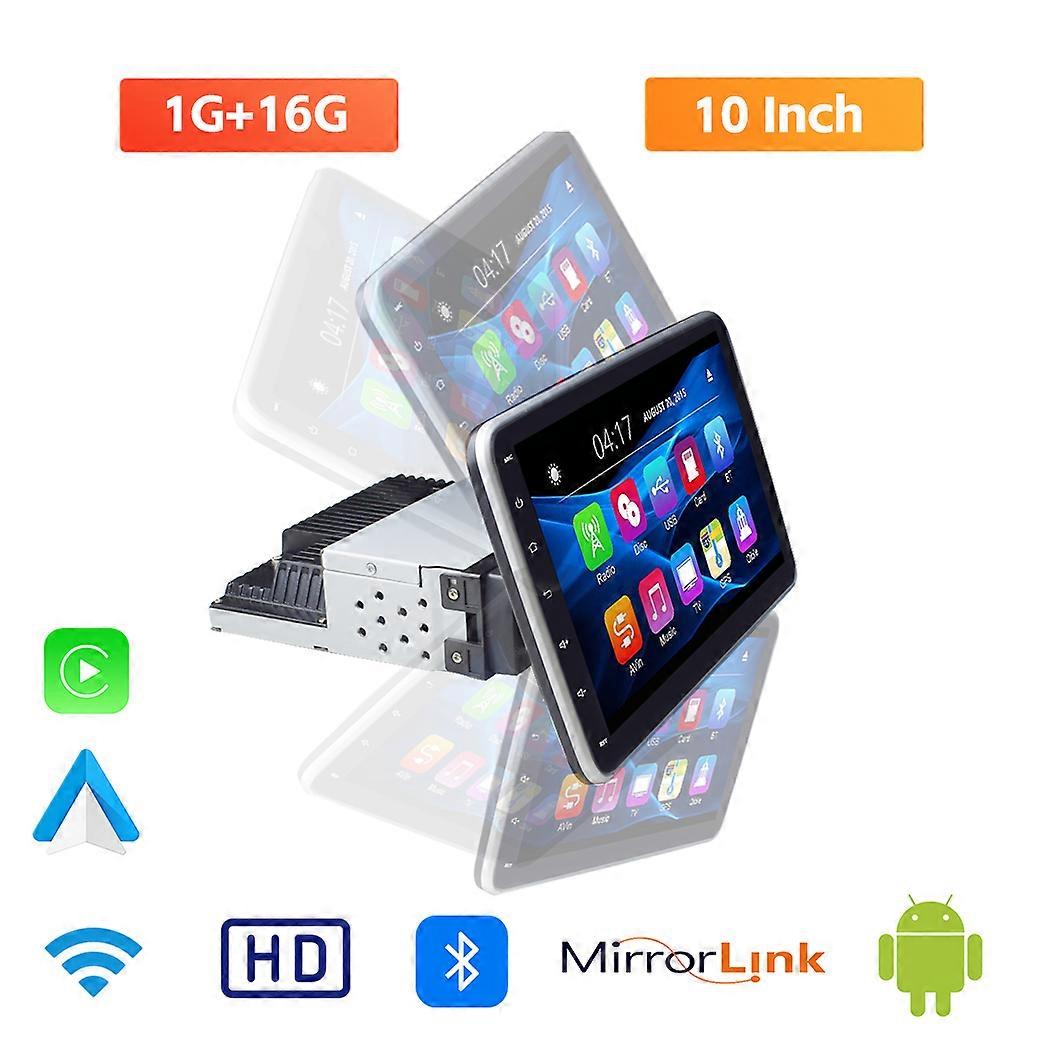 10 Inch Car Stereo Universal Car Radio GPS Multimedia Player 1 DIN WiFi CarPlay Android 360 ...
