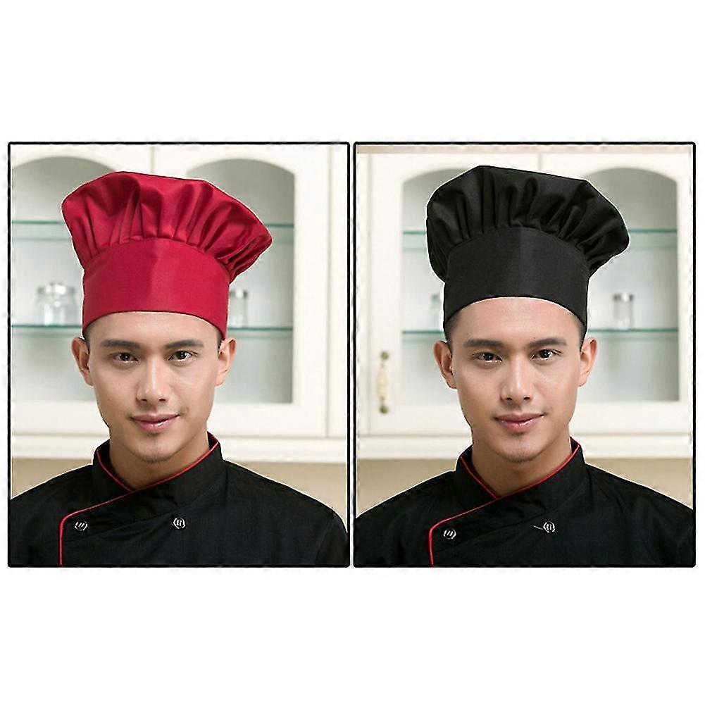 Professional Stretchy Adjustable Men Cap Kitchen Cook Baker Catering ...