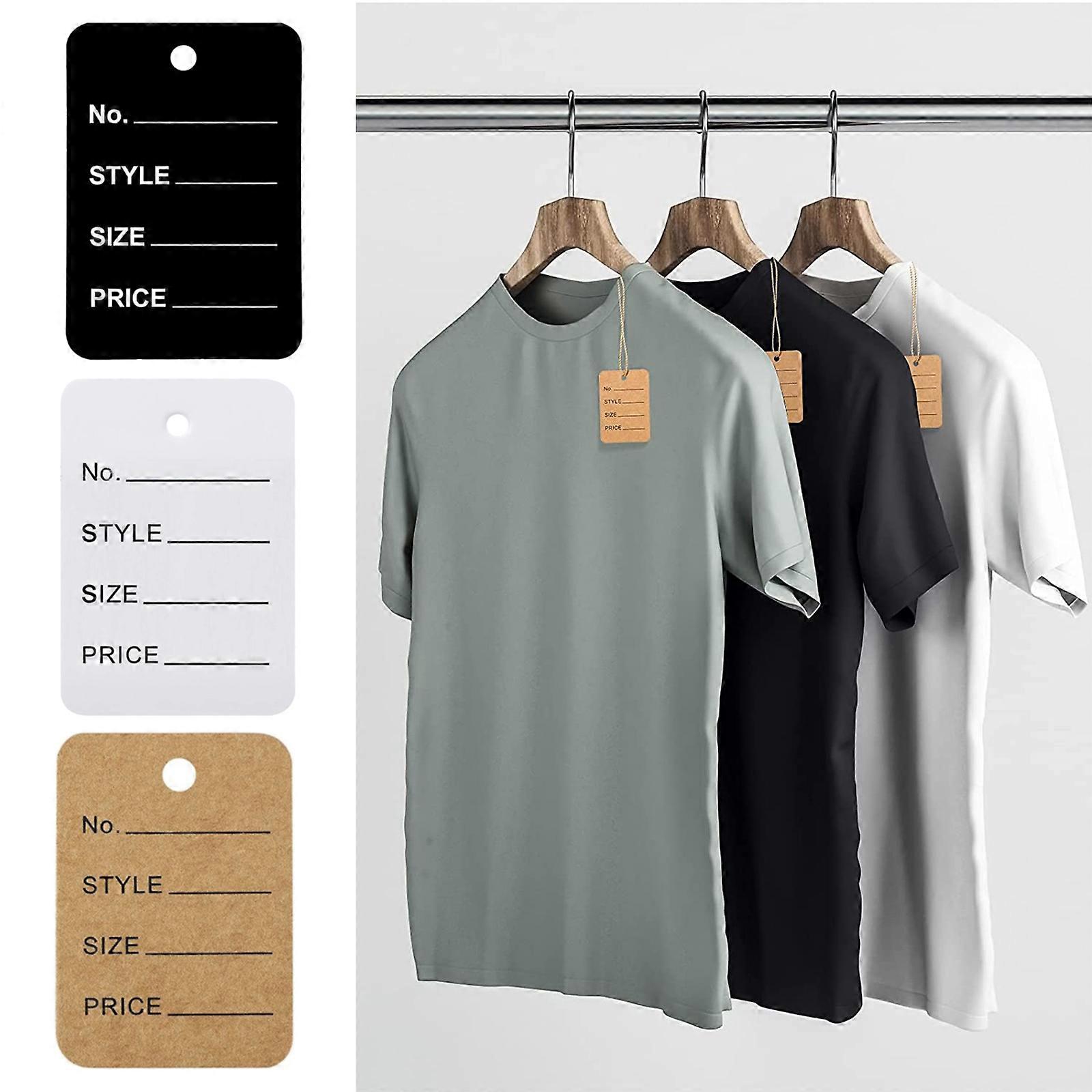 1000 Pcs Price Label Hang Tags Kraft Paper Price Tags for Clothes ...