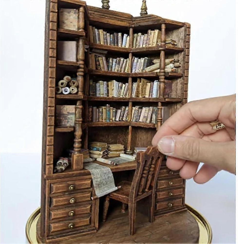 The Bay Library Miniature Gothic Bookshelf Decorations, Miniature ...