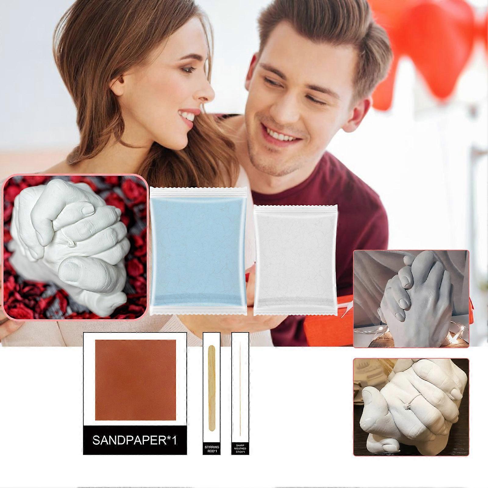 3D Family Hand Mold Plaster Kit Keepsake Hands Plaster Statue Kit ...