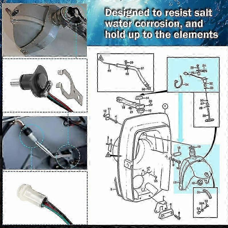 Trim & Tilt Sender /Potentiometer Kit compatible Volvo Penta AD DP SX ...