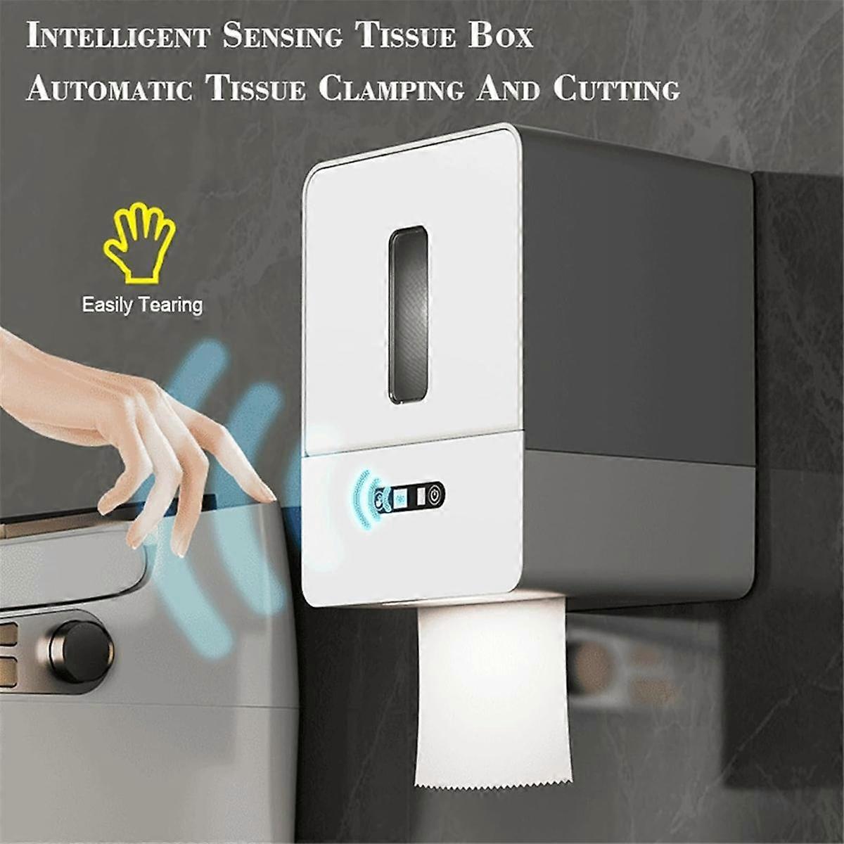 Smart Touchless Toilet Paper Dispenser,Electronic Senor Paper Towel Dispenser, with Night Light ...