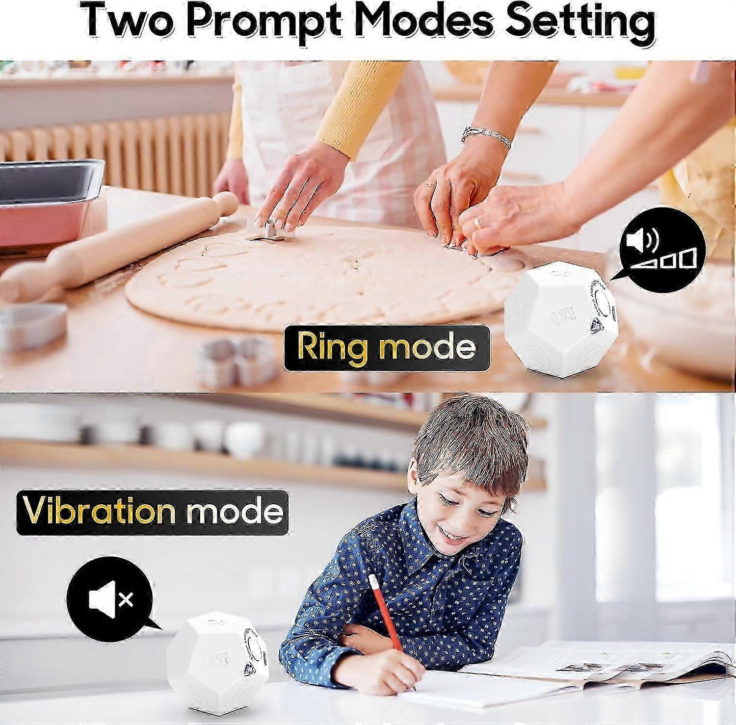 Cube Timer, Time Management Dodecahedron Timer, Timer For Kids, Kitchen Timer For Cooking ...