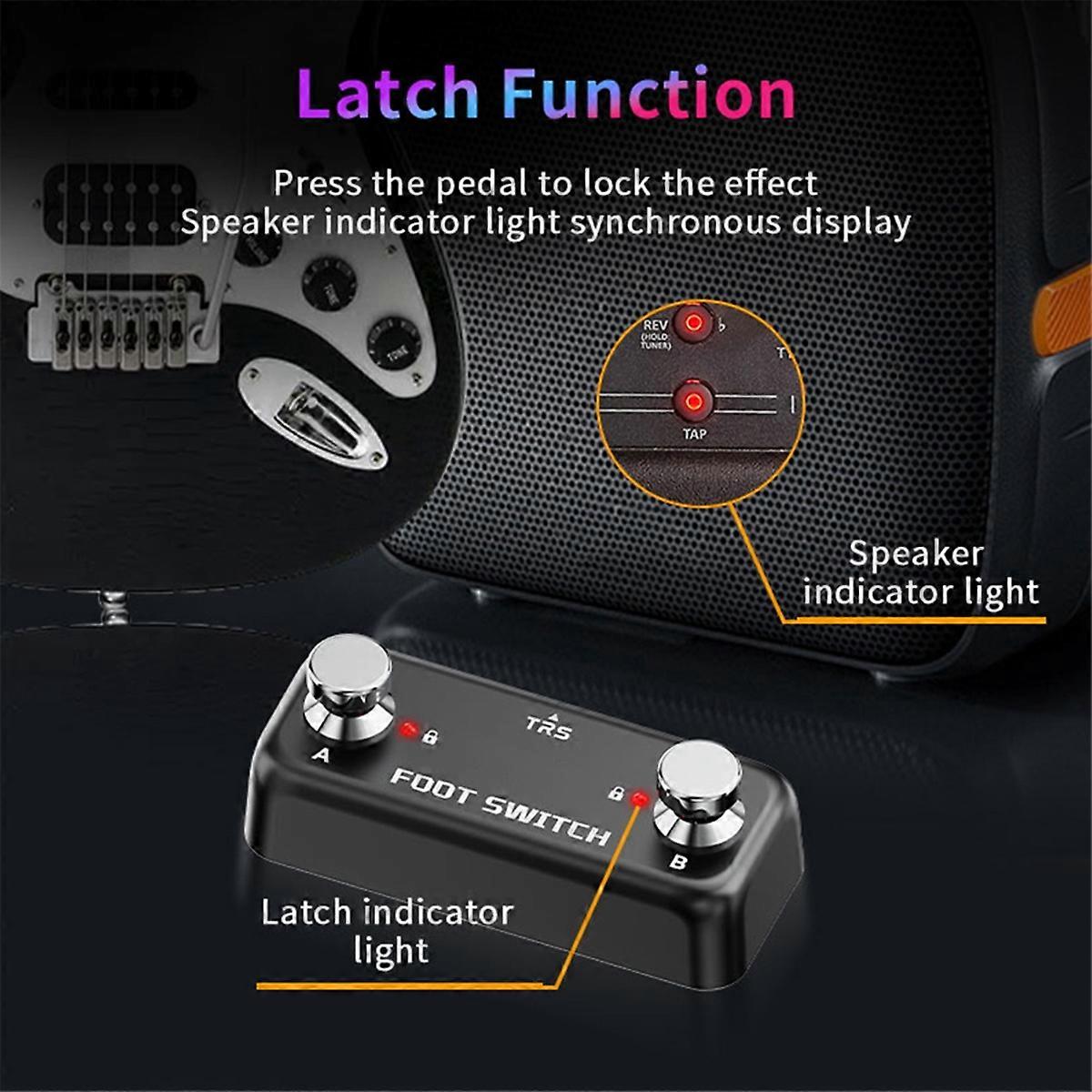 New Amplifier Double Pedal External Foot Switch Double Step Nail ...