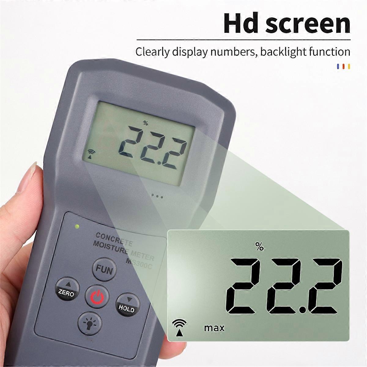 Professional Digital Moisture Meter for Measuring Moisture Content of ...
