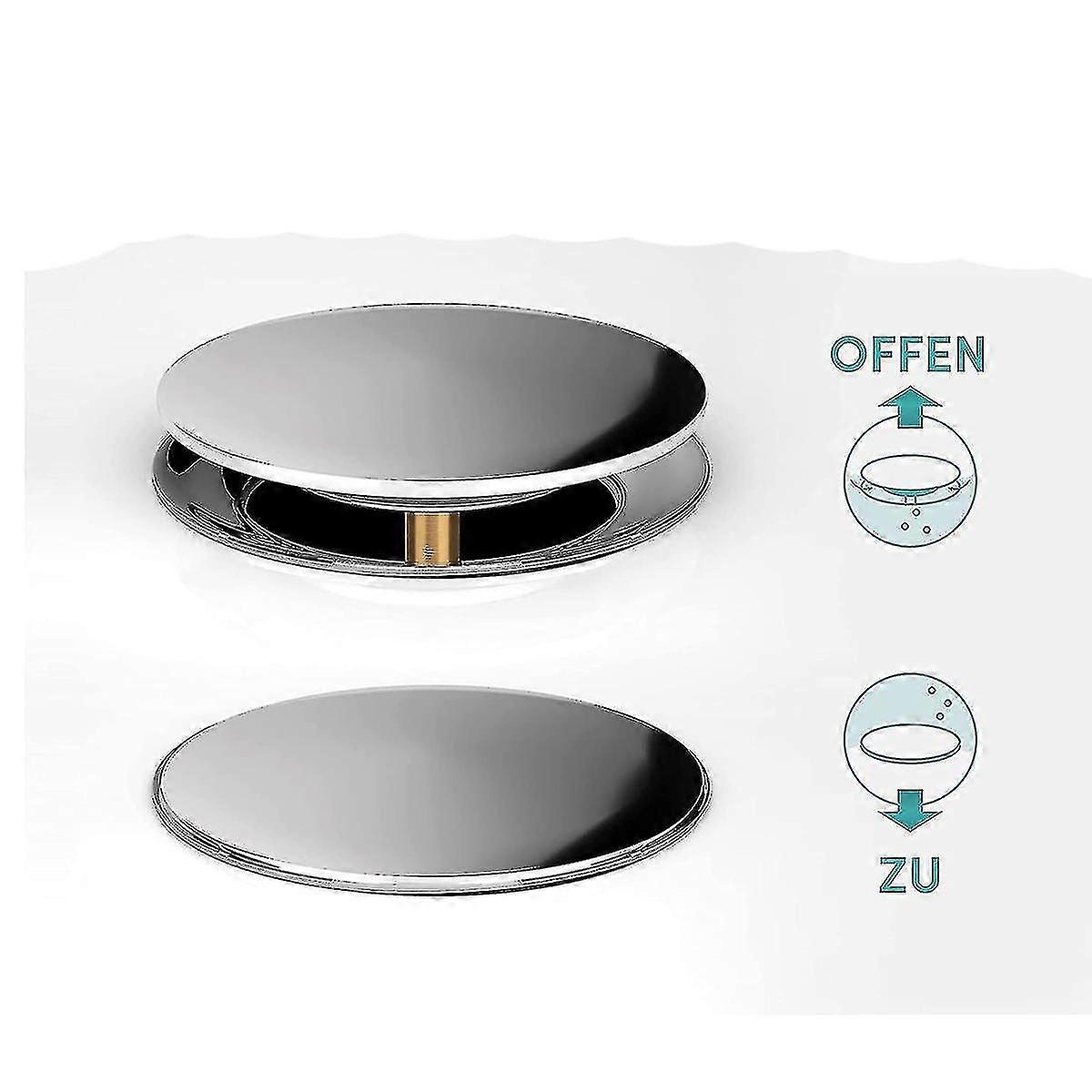 Bath Plug With Universal Fit - Rustproof Bathtub Plug With Double Seal ...