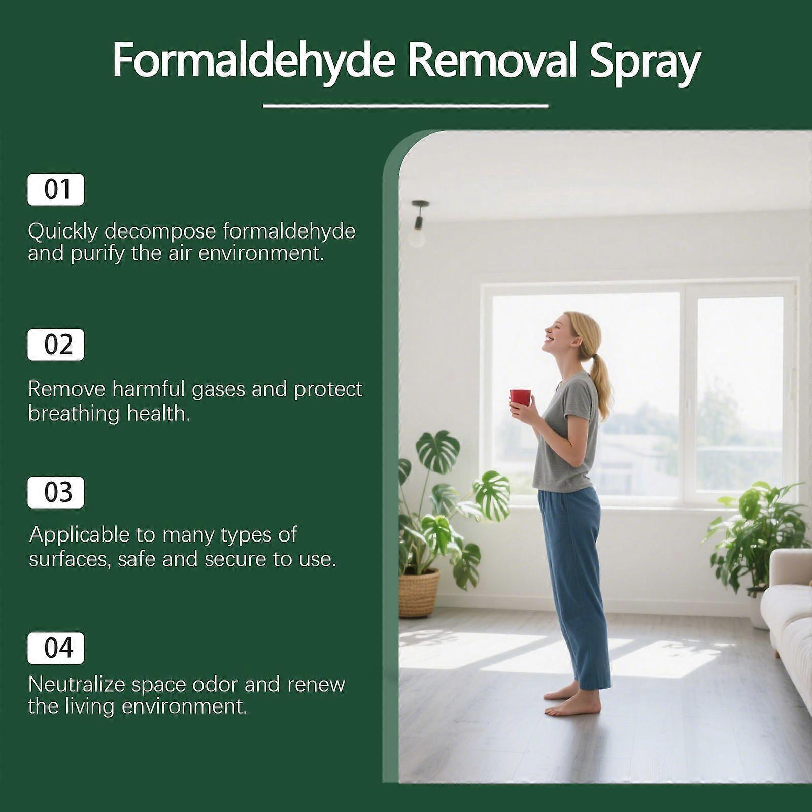 Formaldehyde Remover, Formaldehyde Smell Removal Spray, Multi-Purpose ...