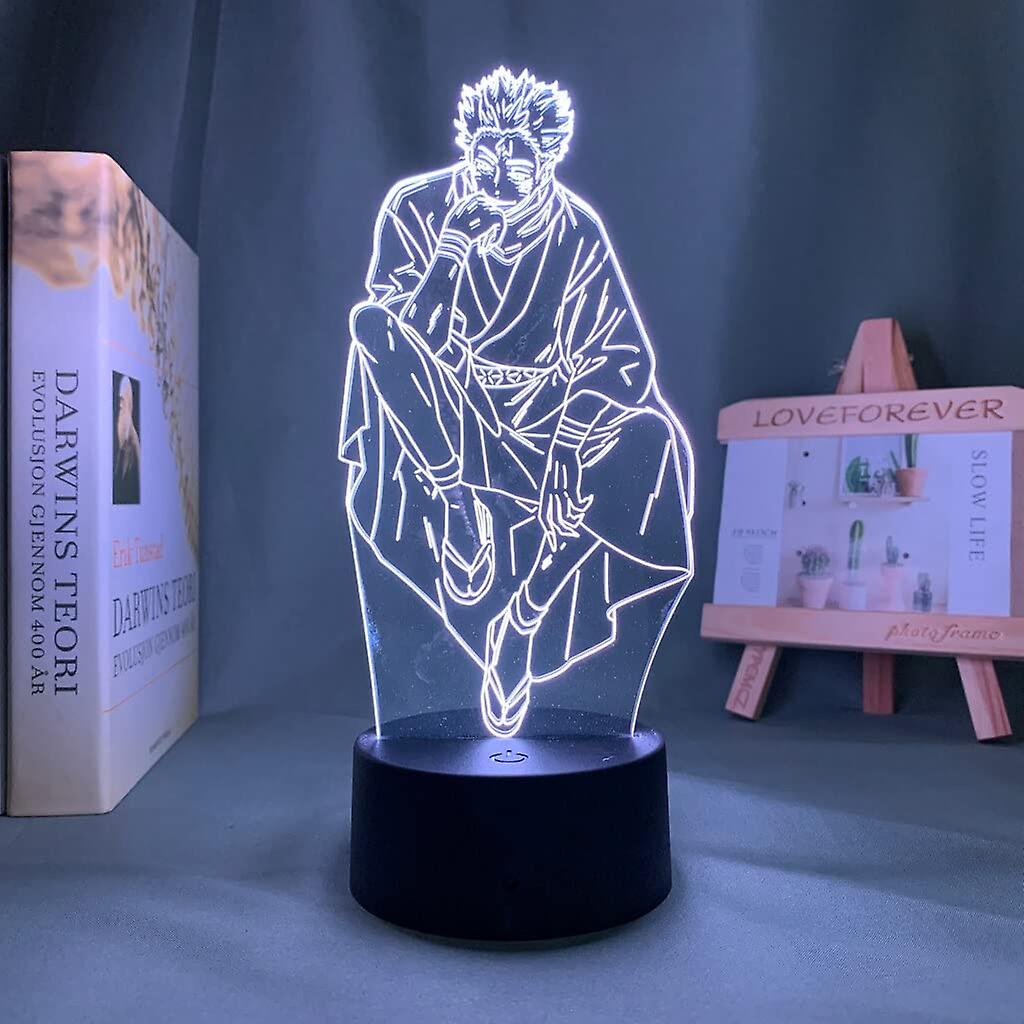 Shxx Anime Led Lamp Jujutsu Kaisen Ryomen Sukuna For Kid Bedroom Decor ...