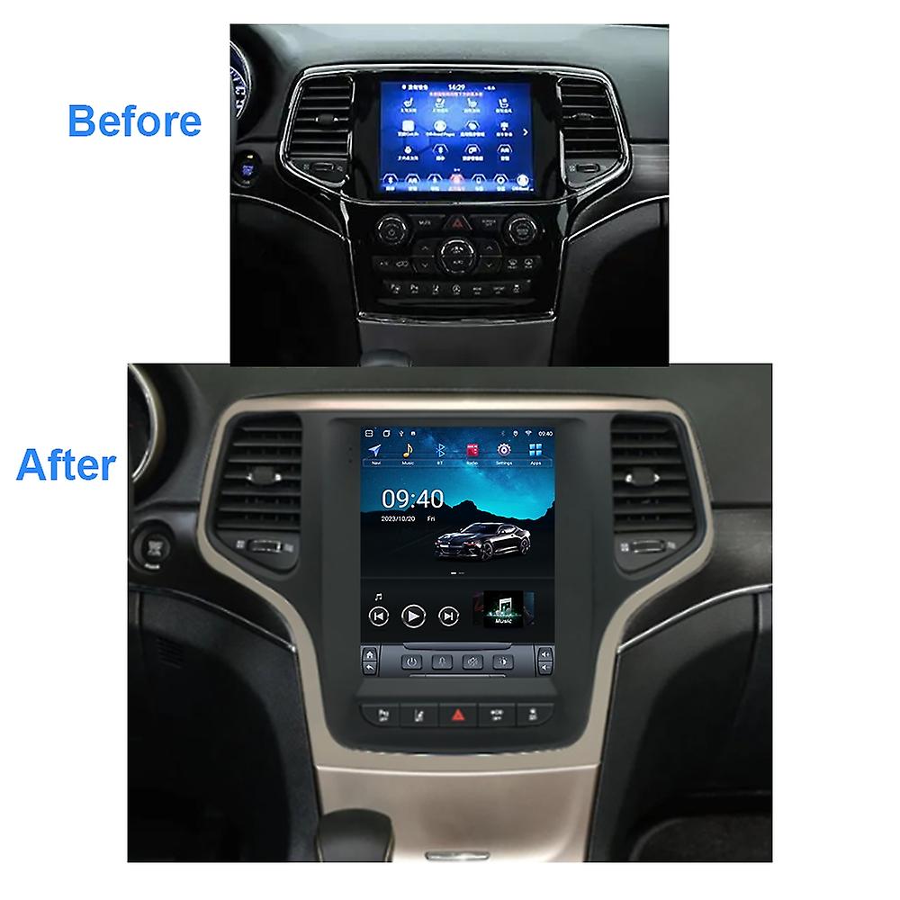 For Jeep Grand Cherokee 2008-2020 Car Radio Stereo Multimedia 9.7 Tesla ...