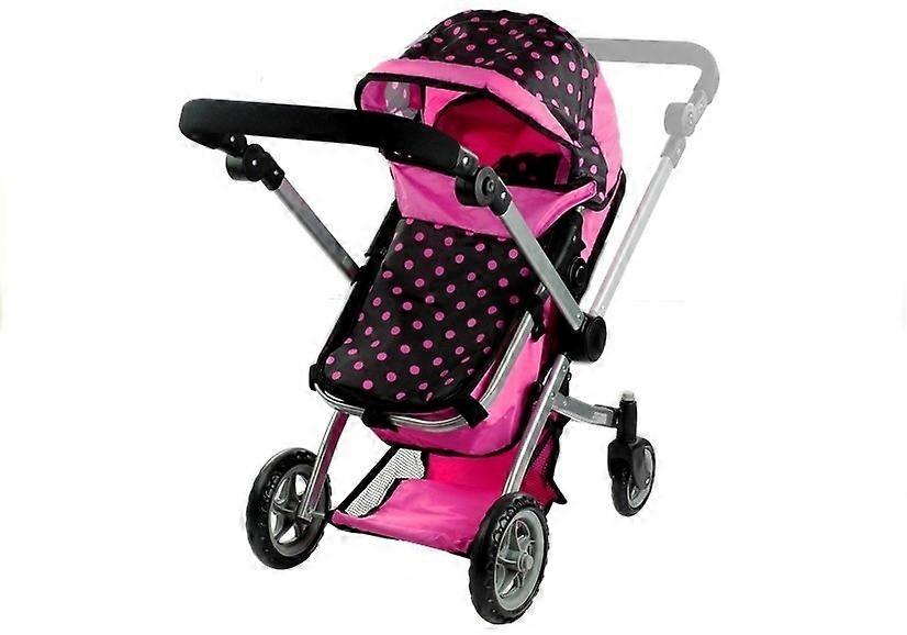 Rosa 2-i-1 docka boggi & barnvagn Alice - Realistiskt och roligt ...
