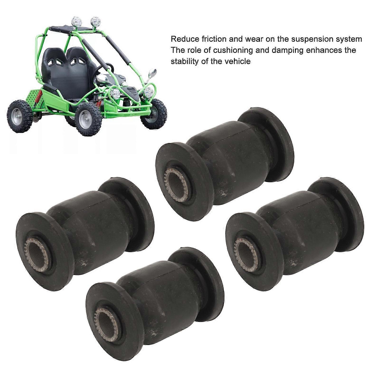 4PCS 10mm Swing Arm Bushing Bushes Set Shock Absorption Bushing Spacer for ATV Scooter UTV Quad ...