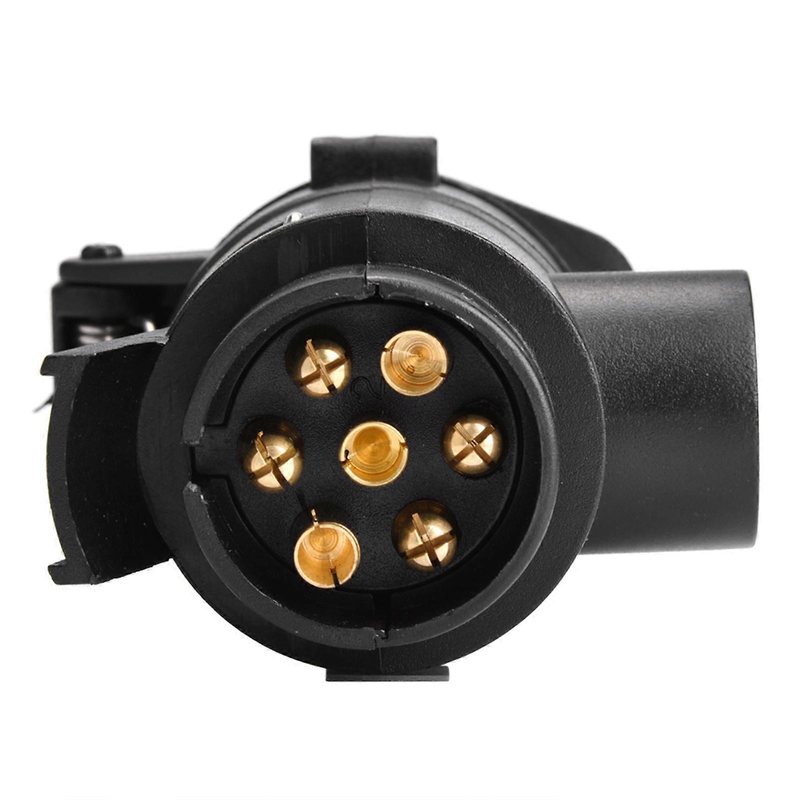 7 to 13 Pin Car Trailer Plug Socket Adapter Converter Caravan Towbar ...