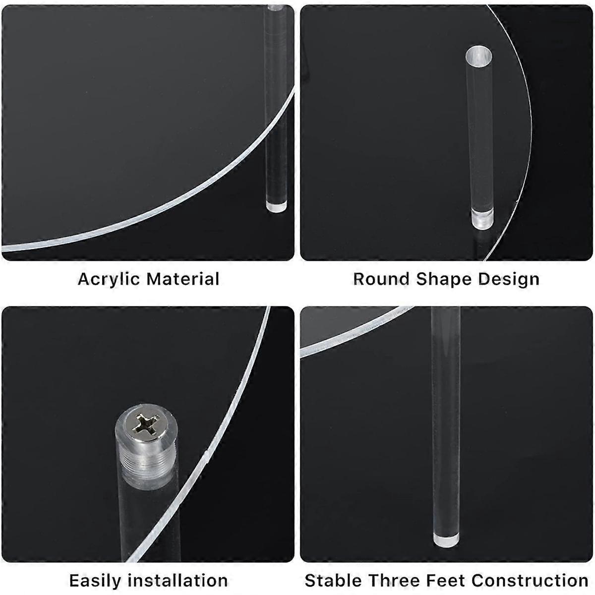 3Pack Clear Acrylic Cake Stands,Cupcake Stand Cake Holder, Countertop ...