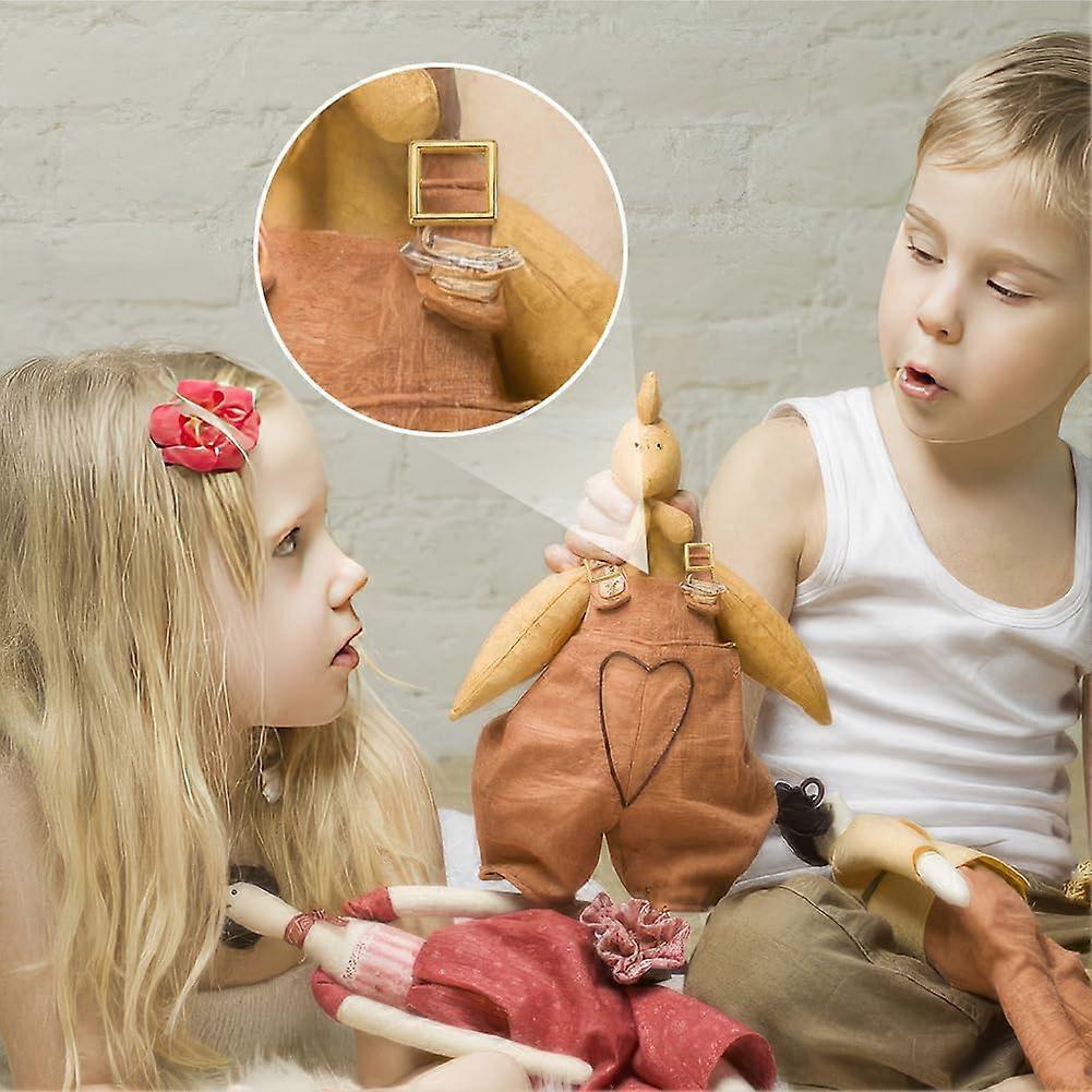 120Pcs Small Rectangle Adjustable Buckle Fasteners 10Colors Include 8x7.5mm Mini Alloy Slide ...