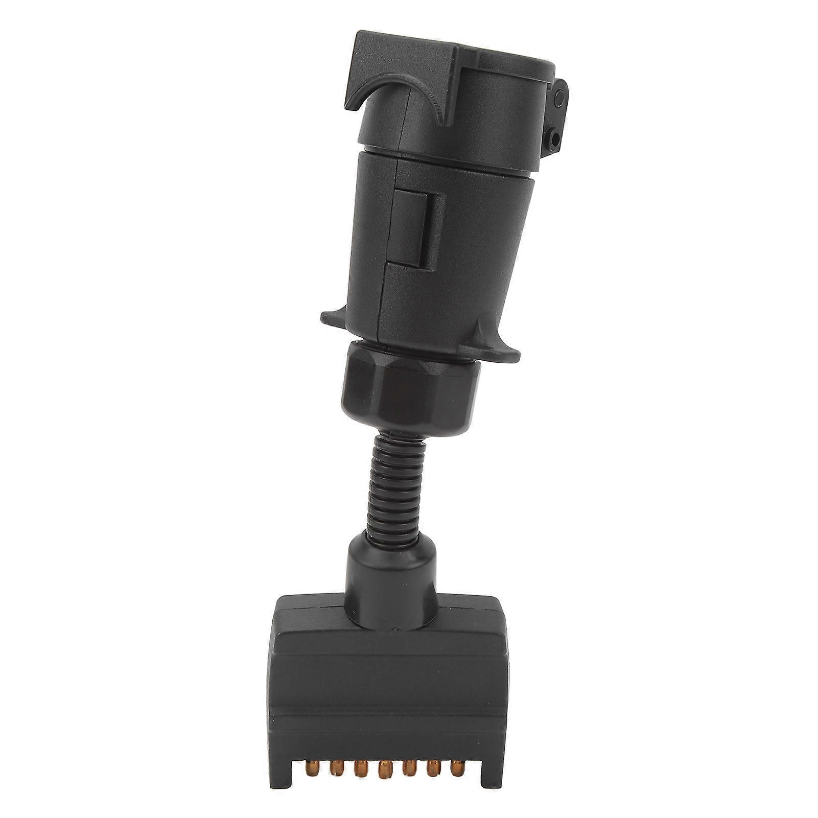 Trailer Adapter Plug 7 PIN Round Female to Flat Male Simple to Operate ...