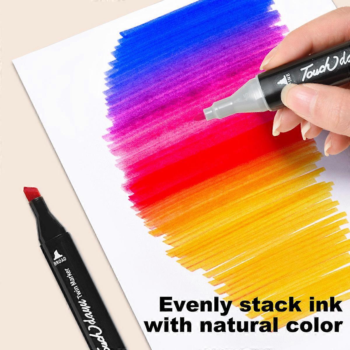 80X Color Marker Pen Set Dual Heads Graphic Artist Craft Sketch HOT ...