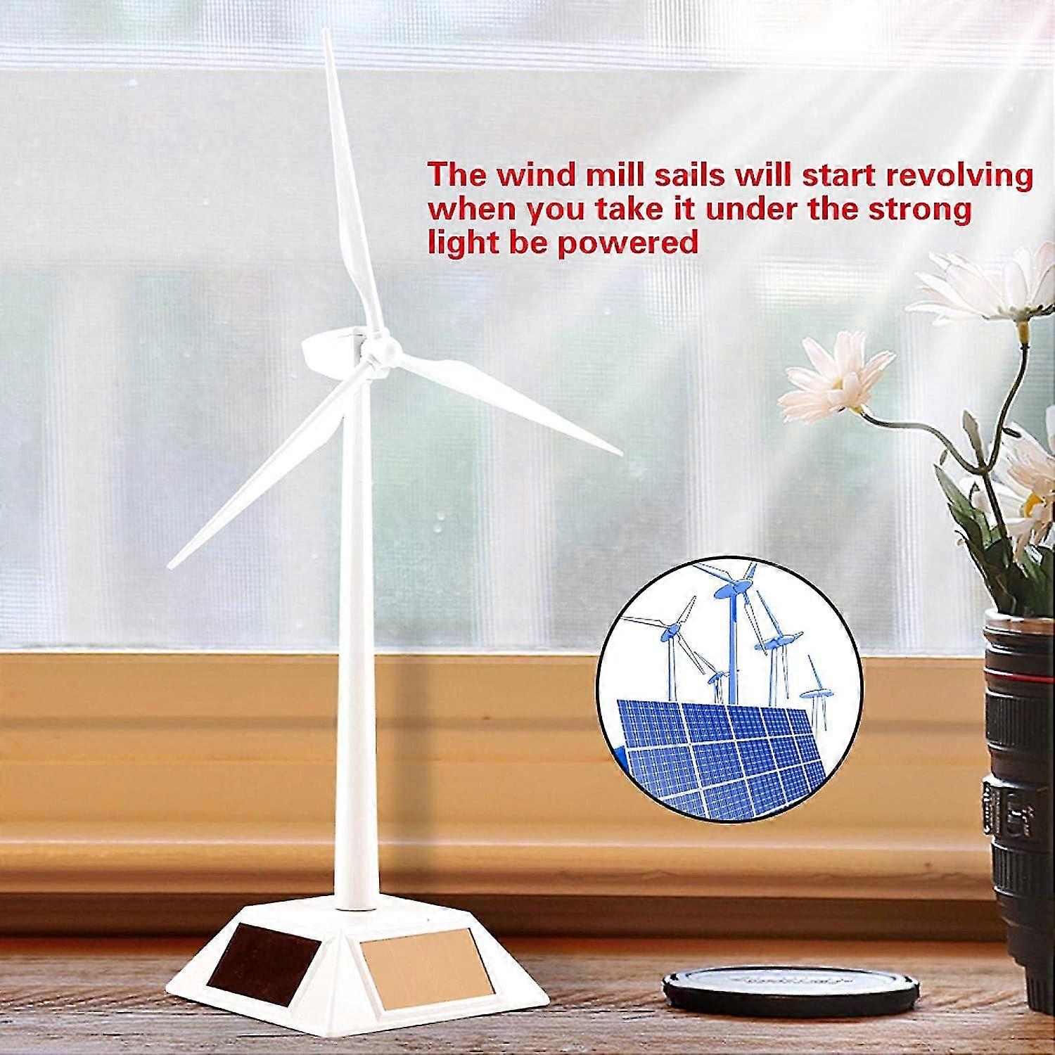 Windmill Model - Solar Powered 3d Windmill Model Assembled Craft Wind ...