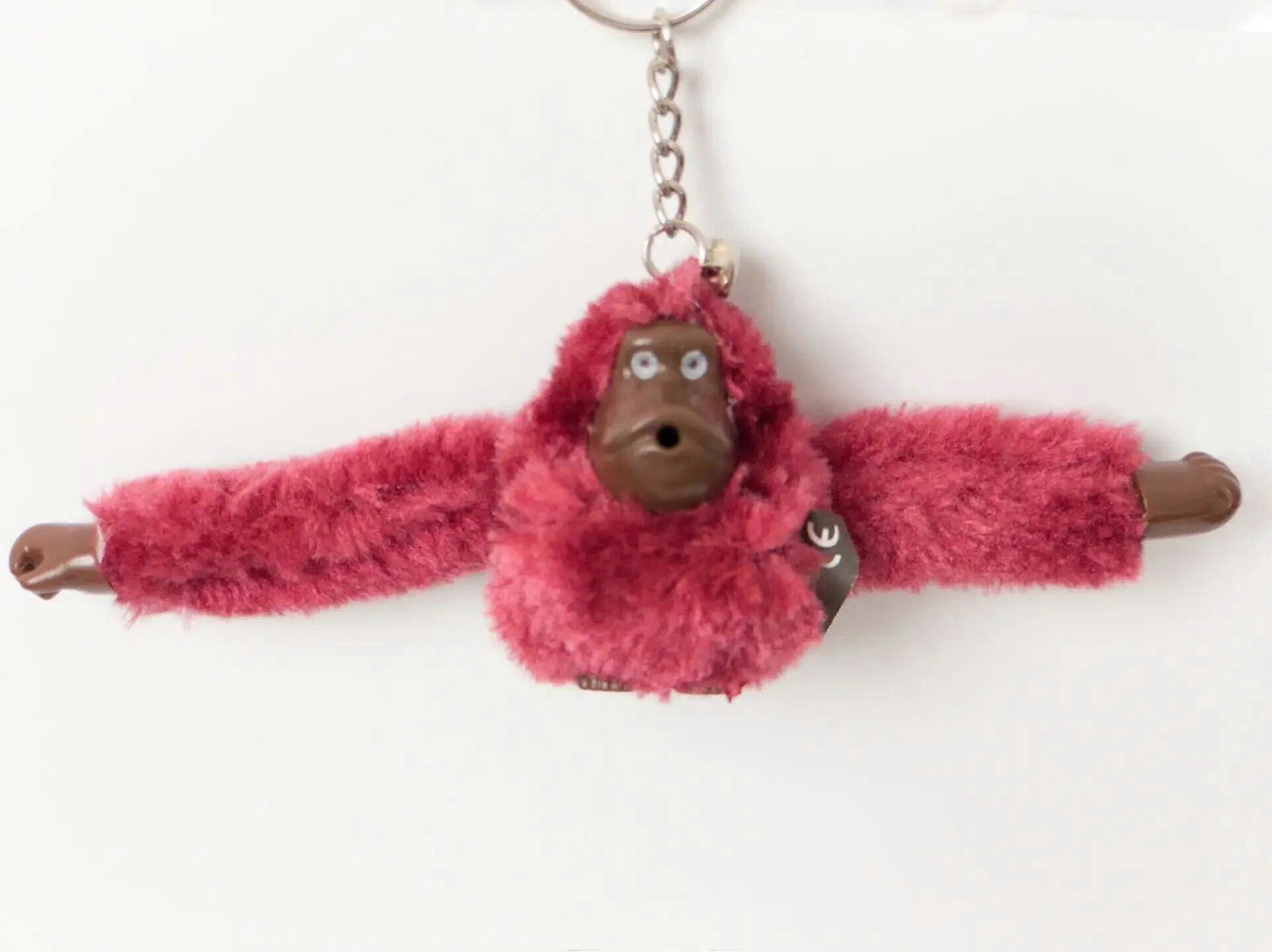 New Fun Creative Cute Girl Plush Toy Kipling Long Arm Monkey Keychain ...