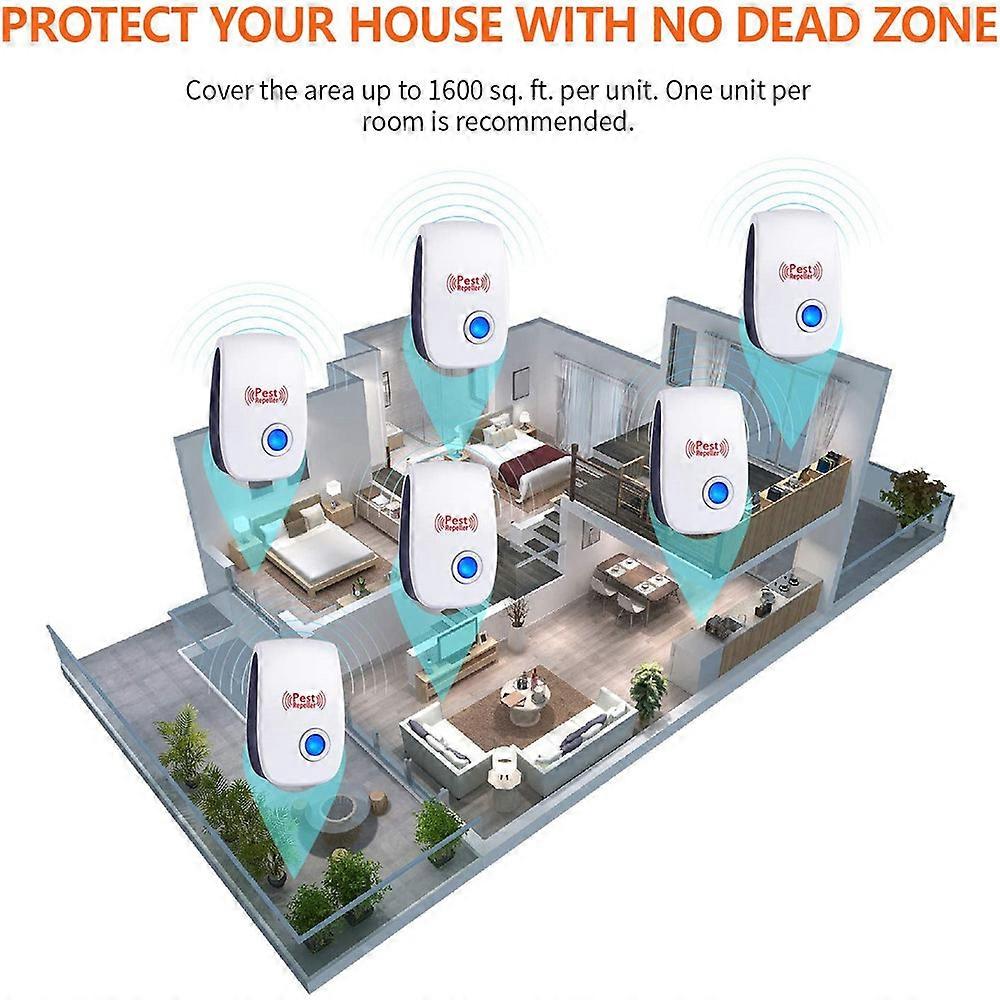Best Electronic Ultrasonic Pest Repeller Pest Control Indoor Outdoor 6 ...