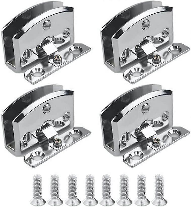 Glass Door Hinge 4 Pieces Zinc Alloy Glass Door Hinge Hinge Wall ...