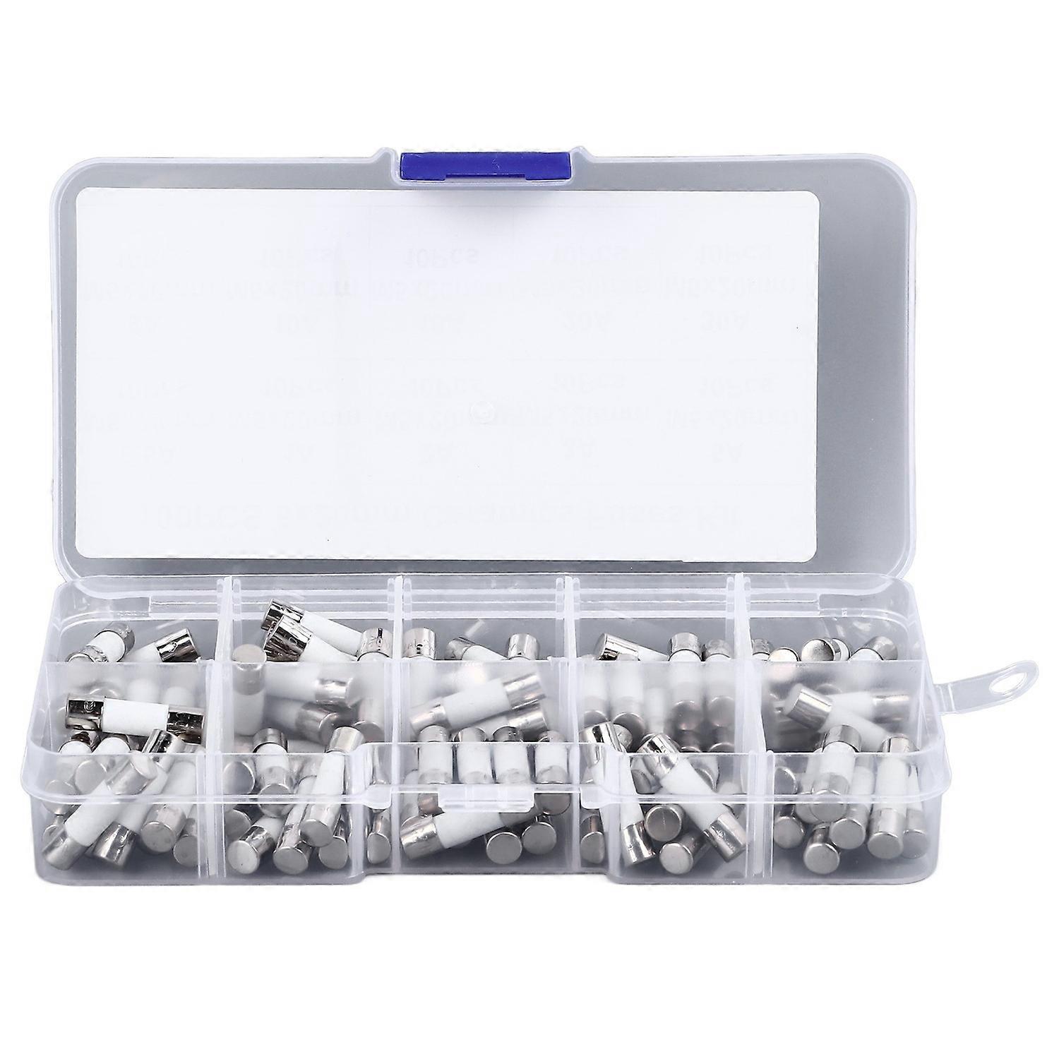 100PCS Set Tube Fuse 5x20mm Multifunctional Ceramic Tube Fuses ...