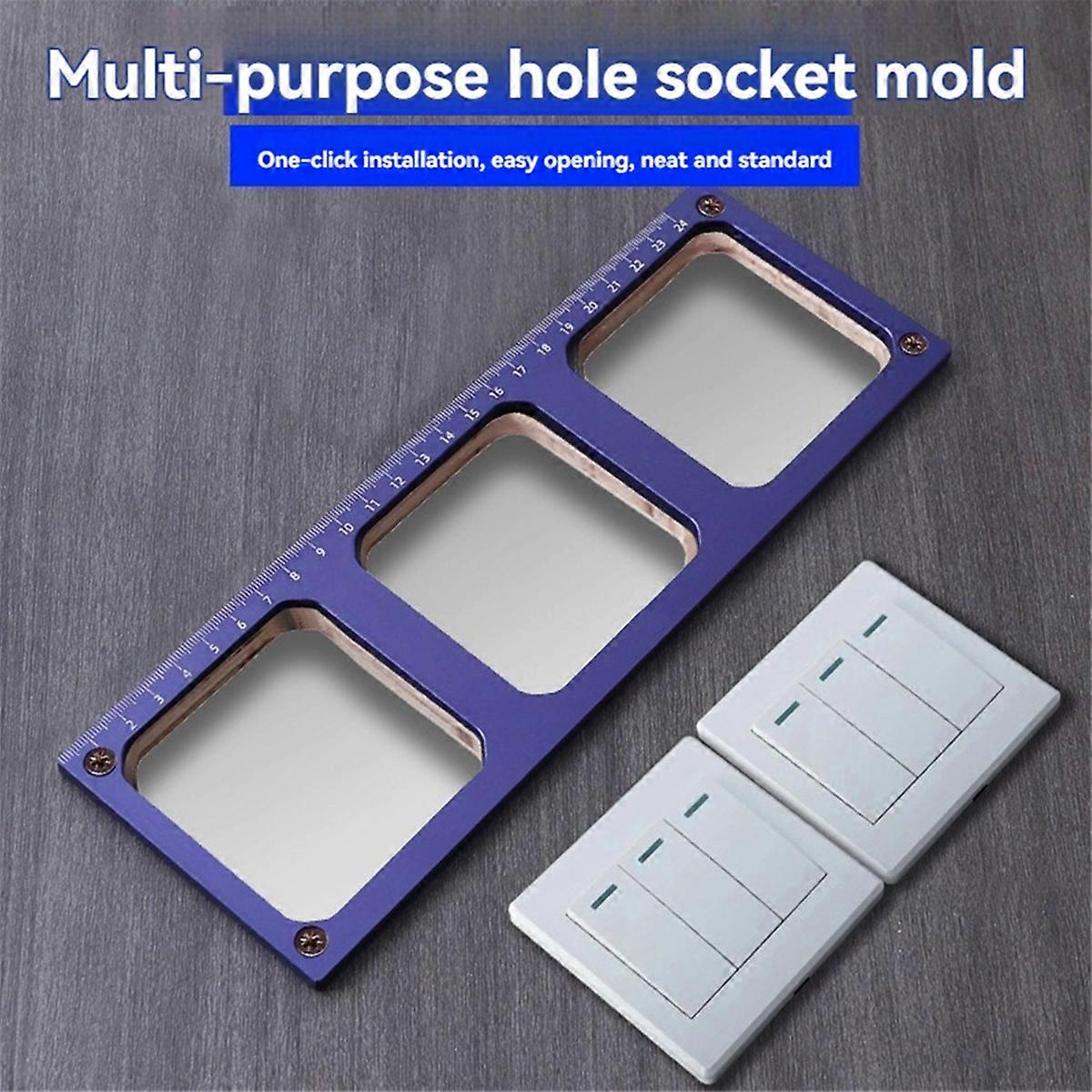 Socket Opening Template 86 Type Mold Holes Locator Electrical Plug ...